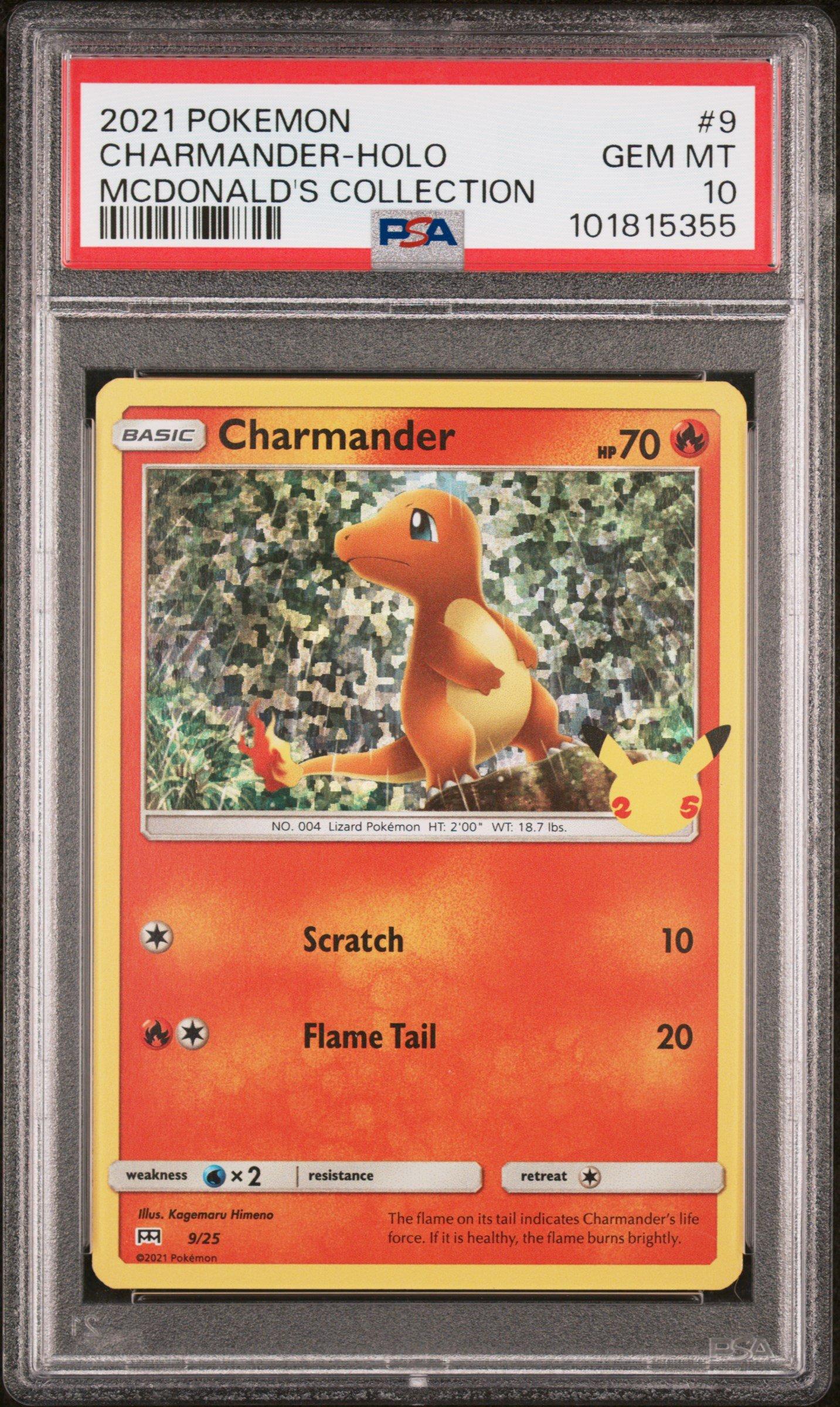 2021 Pokemon Mcdonald's Collection 9 Charmander-holo PSA 10 | GameStop