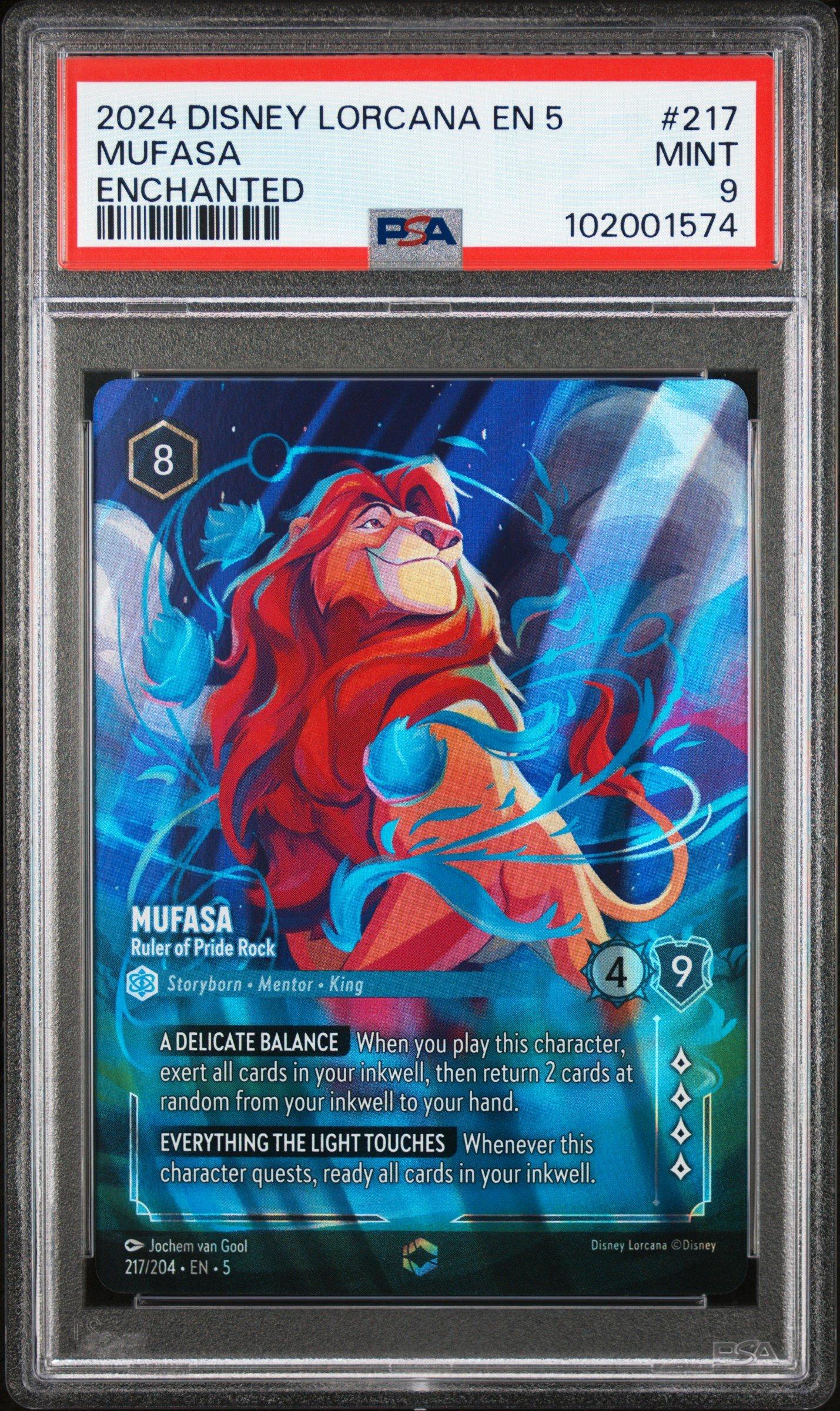 2024 Disney Lorcana En 5-shimmering Skies 217 Mufasa - Ruler Of Pride ...