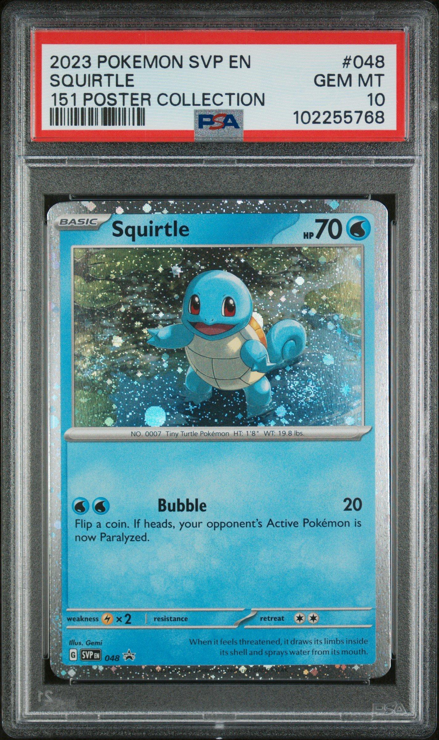 2023 Pokemon Svp En-sv Black Star Promo 048 Squirtle 151 Poster ...