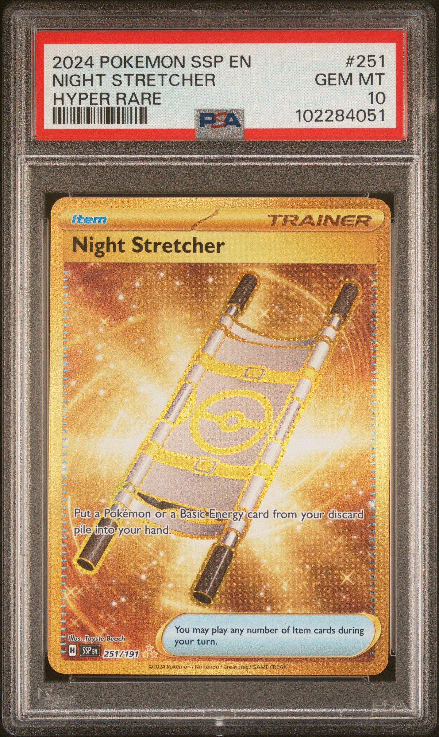 2024 Pokemon Ssp En-surging Sparks 251 Night Stretcher Hyper Rare PSA 10 | GameStop