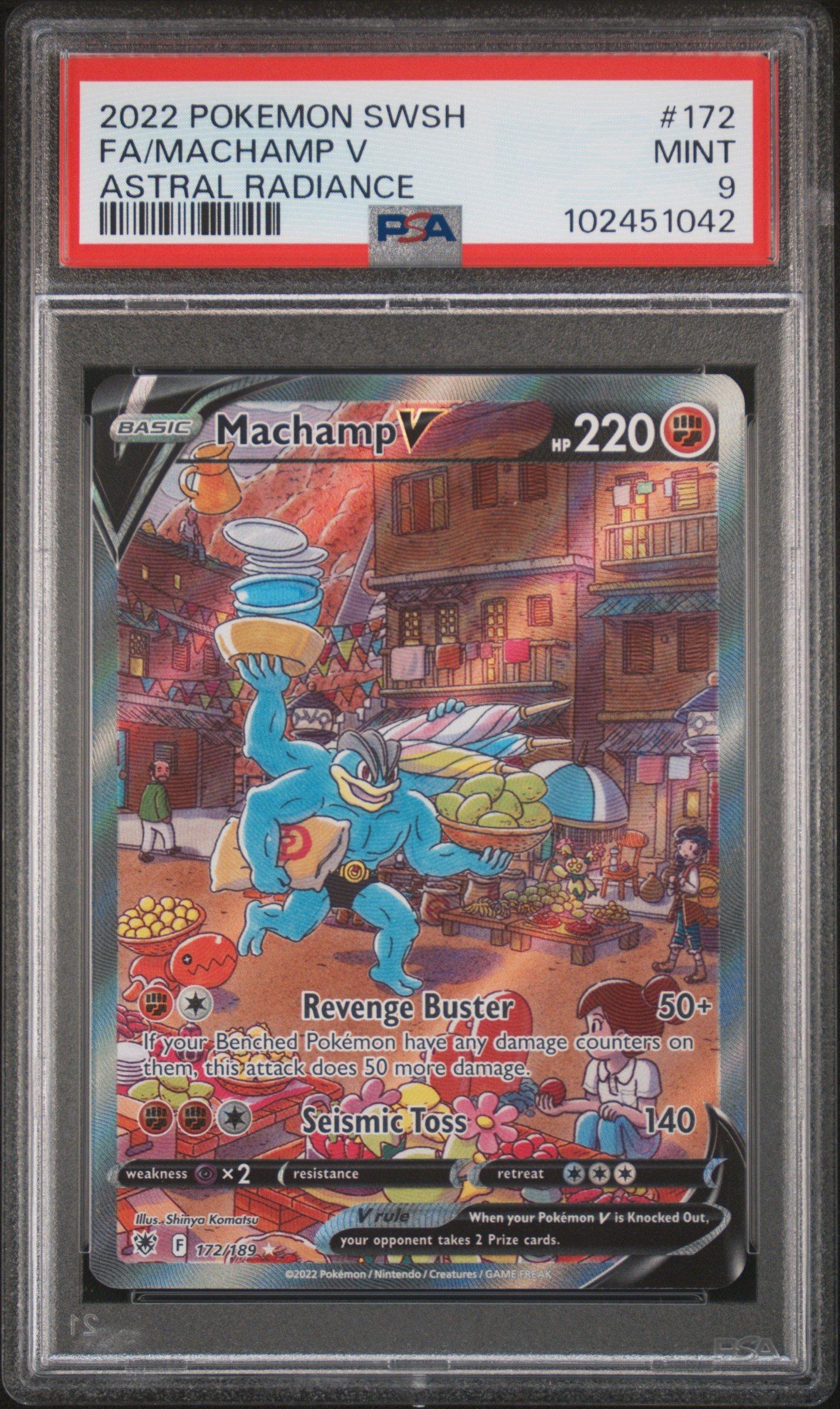 2022 Pokemon Sword & Shield Astral Radiance 172 Full Art/machamp V PSA ...