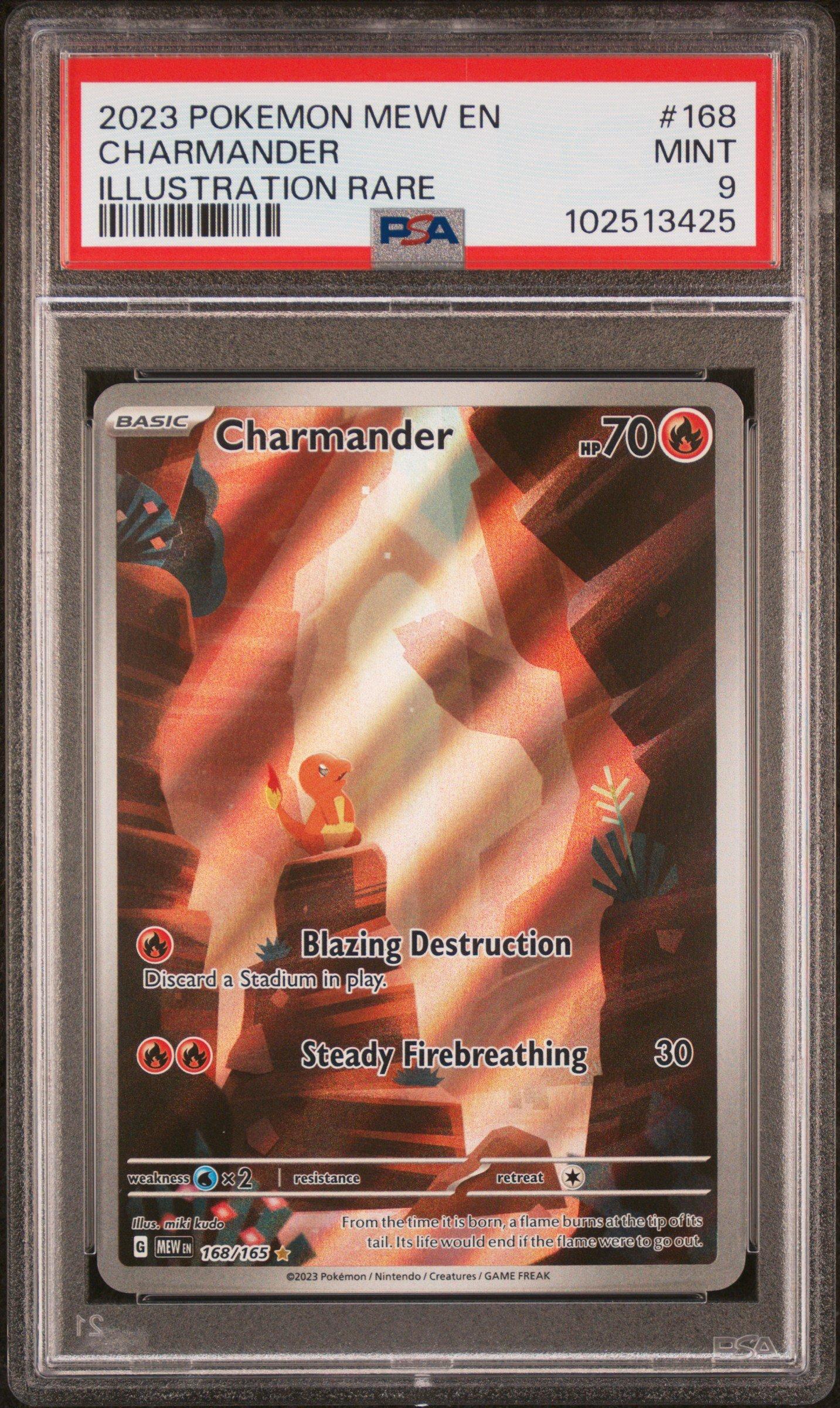 2023 Pokemon Mew En-151 168 Charmander Illustration Rare PSA 9 | GameStop