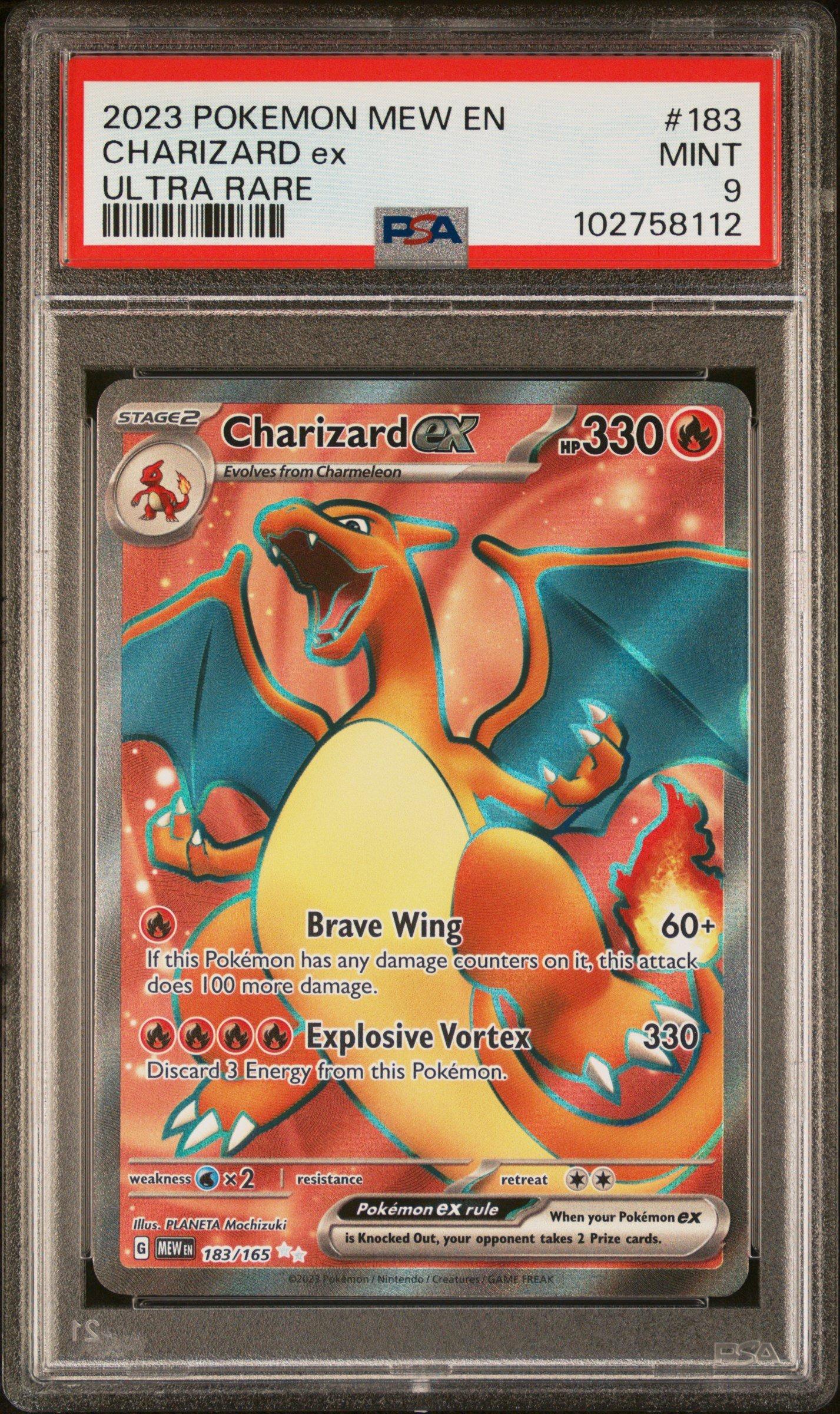 2023 Pokemon Mew En-151 183 Charizard Ex Ultra Rare PSA 9 | GameStop
