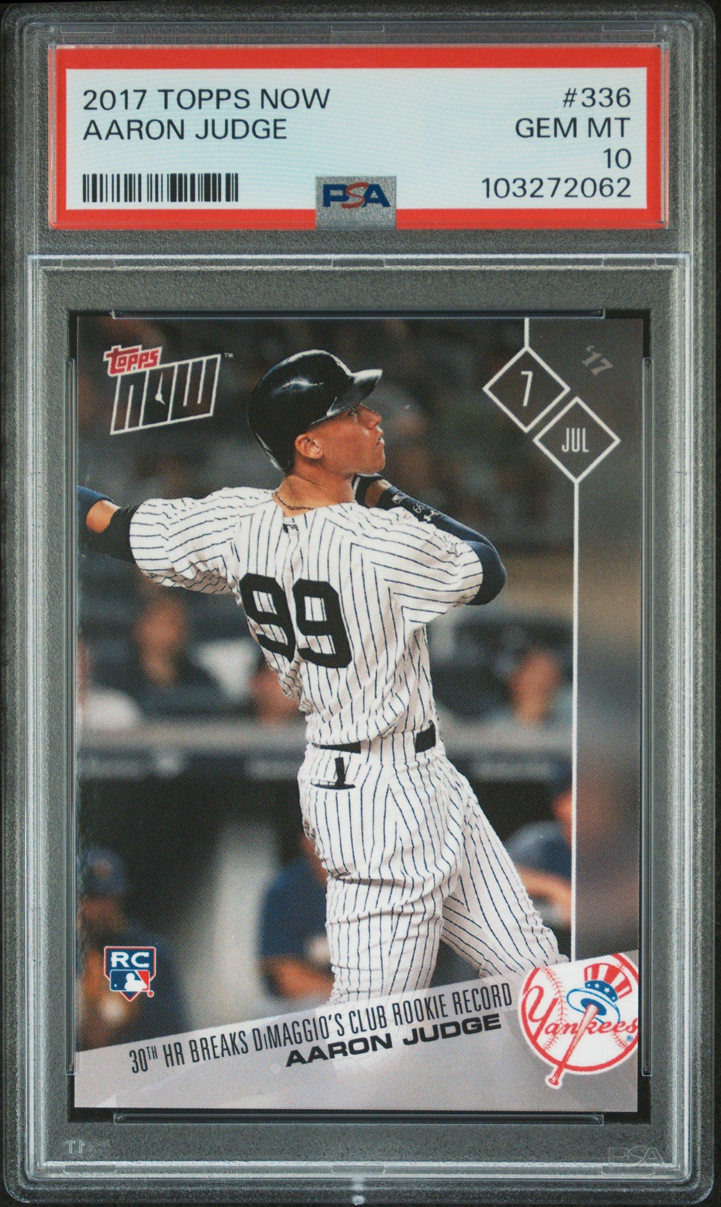 2017 Topps Now 336 Aaron Judge PSA 10 | GameStop