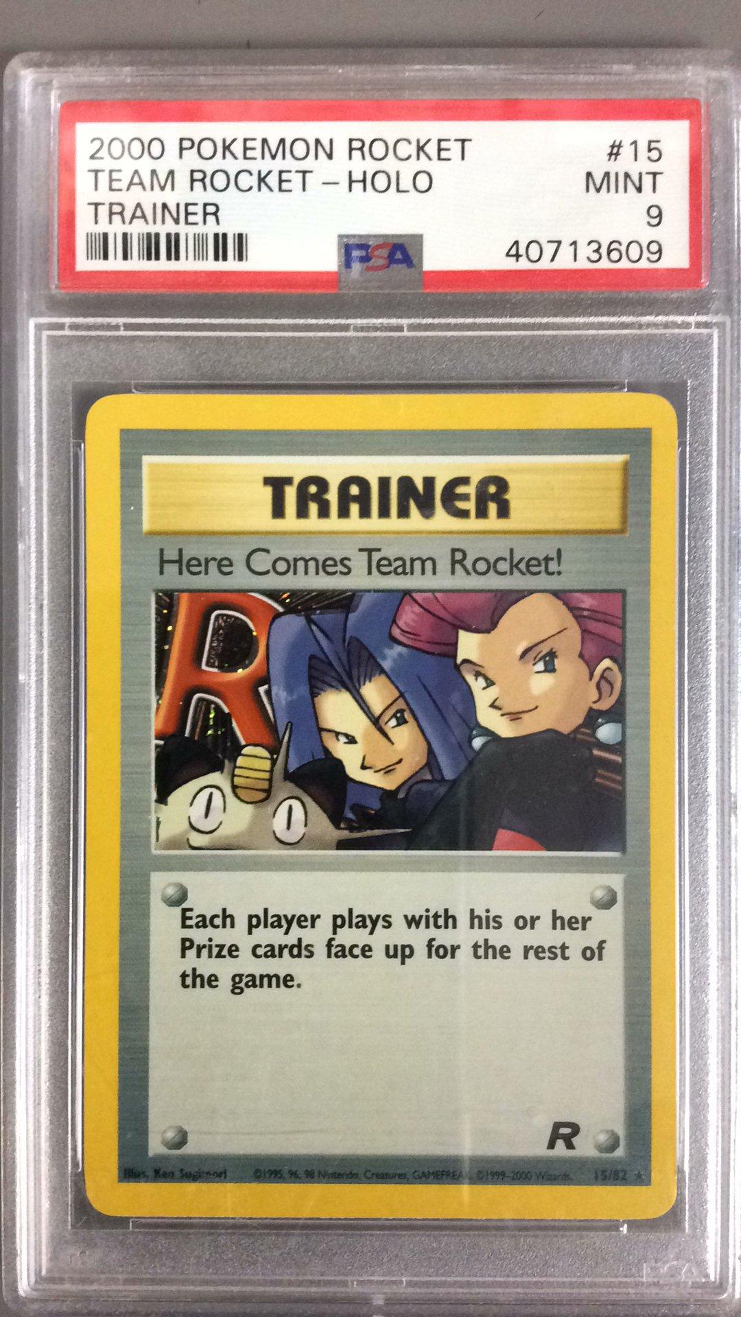 2000 Pokemon Rocket 15 Here Comes Team Rocket!-holo PSA 9 | GameStop