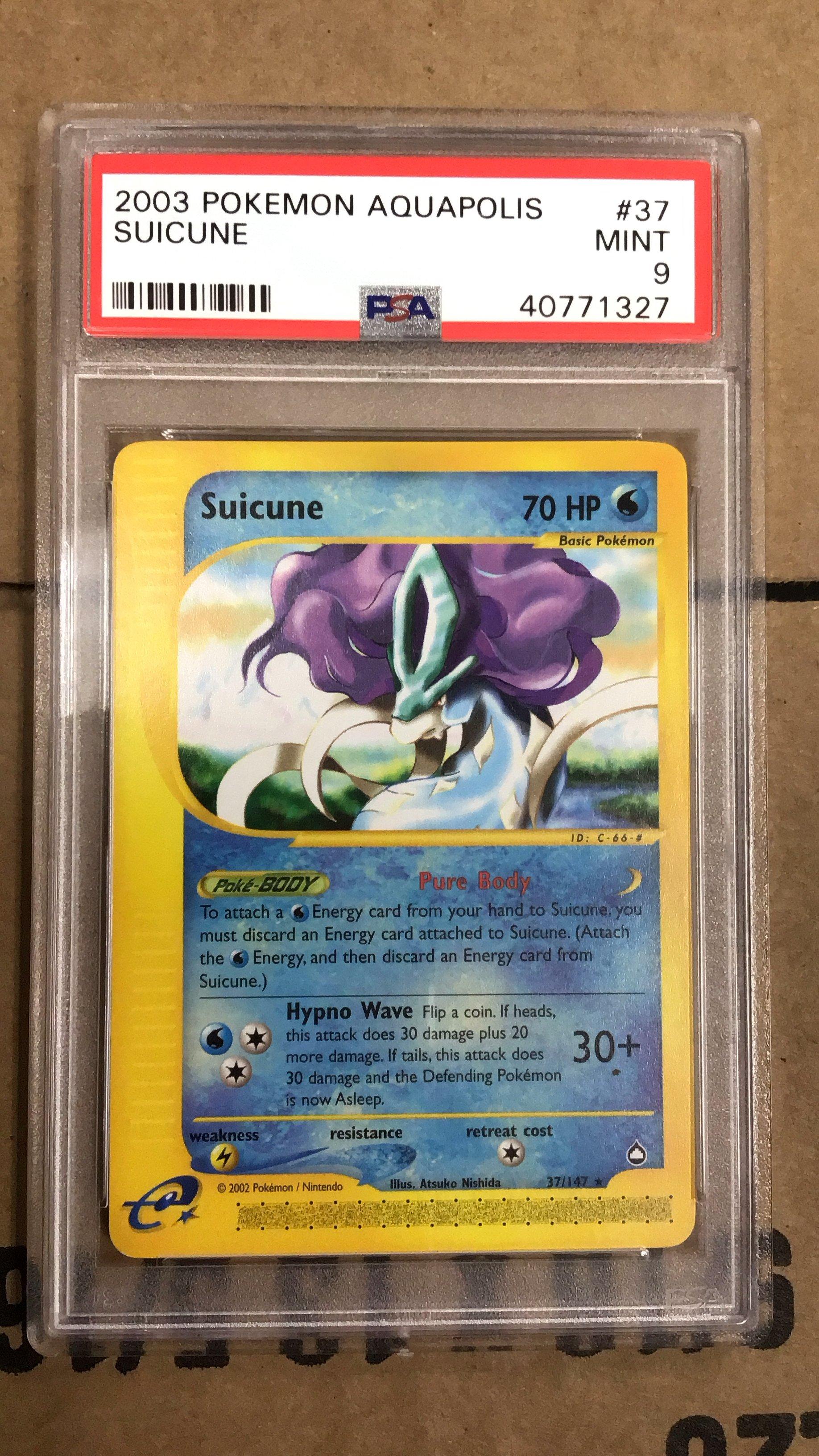 2003 Pokemon Aquapolis 37 Suicune PSA 9 | GameStop