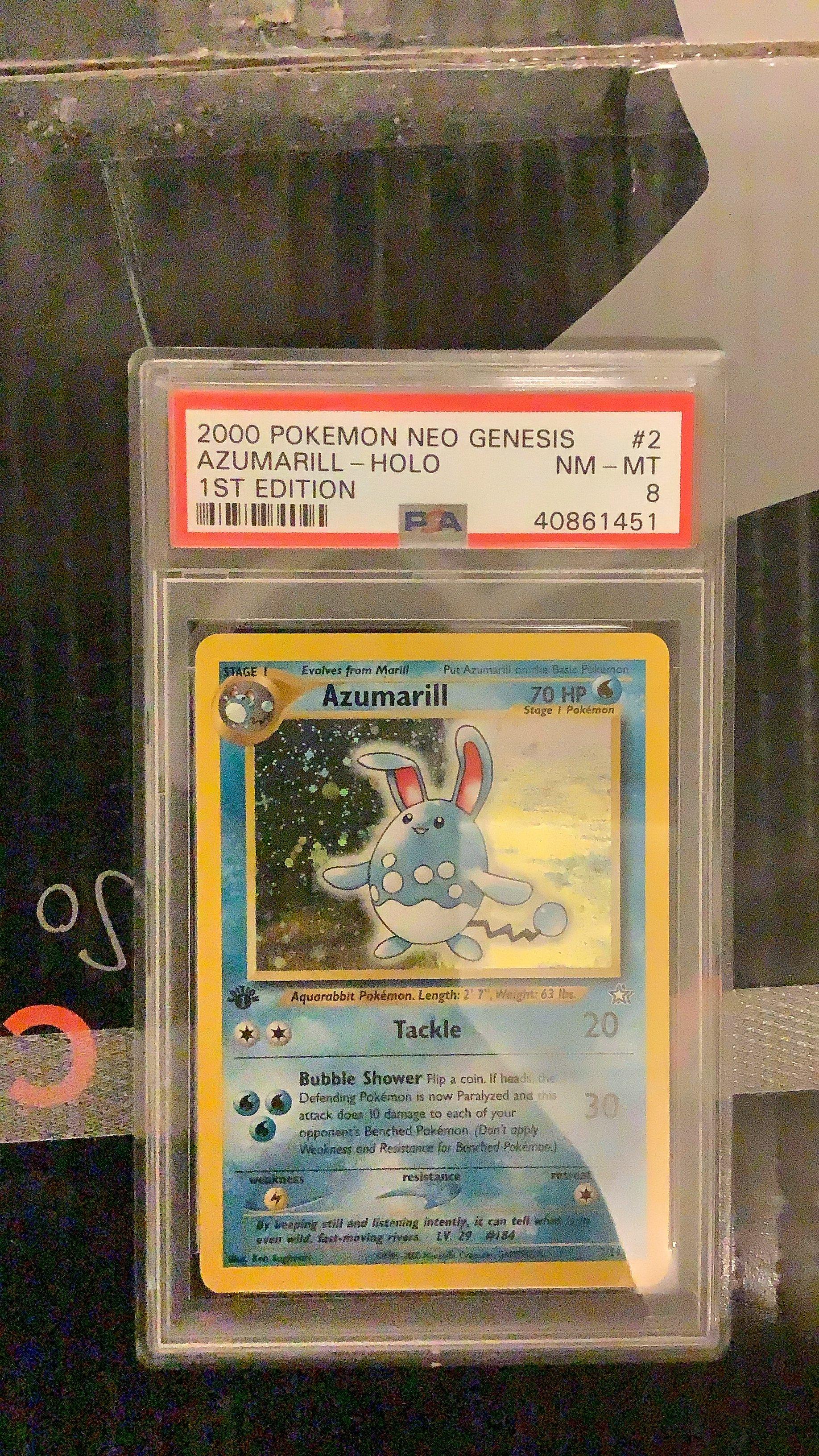 2000 Pokemon Neo Genesis 1st Edition 2 Azumarill-holo PSA 8 | GameStop