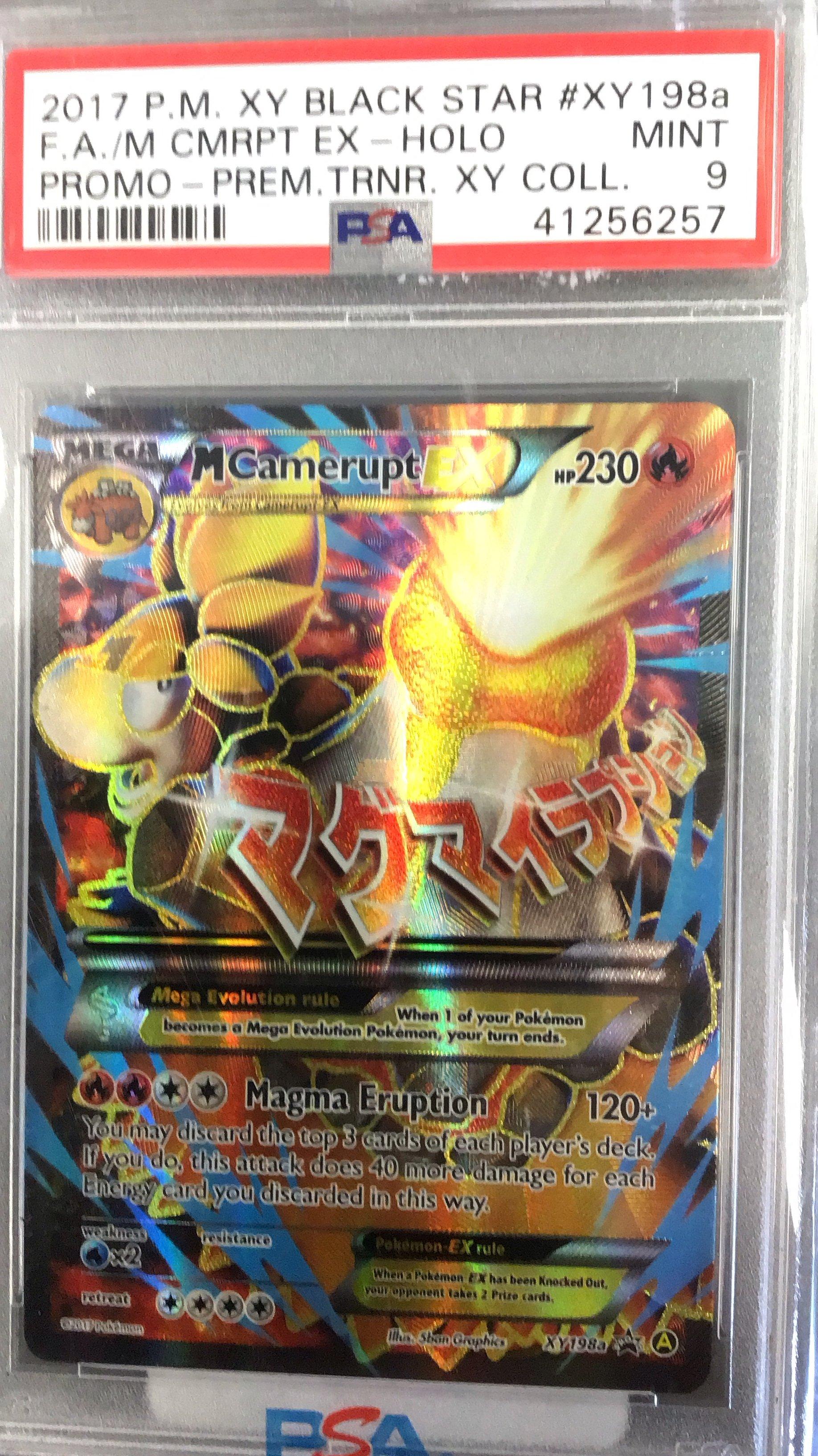 2017 Pokemon Xy Black Star Promo Xy198a Full Art/m Camerupt Ex Premium ...