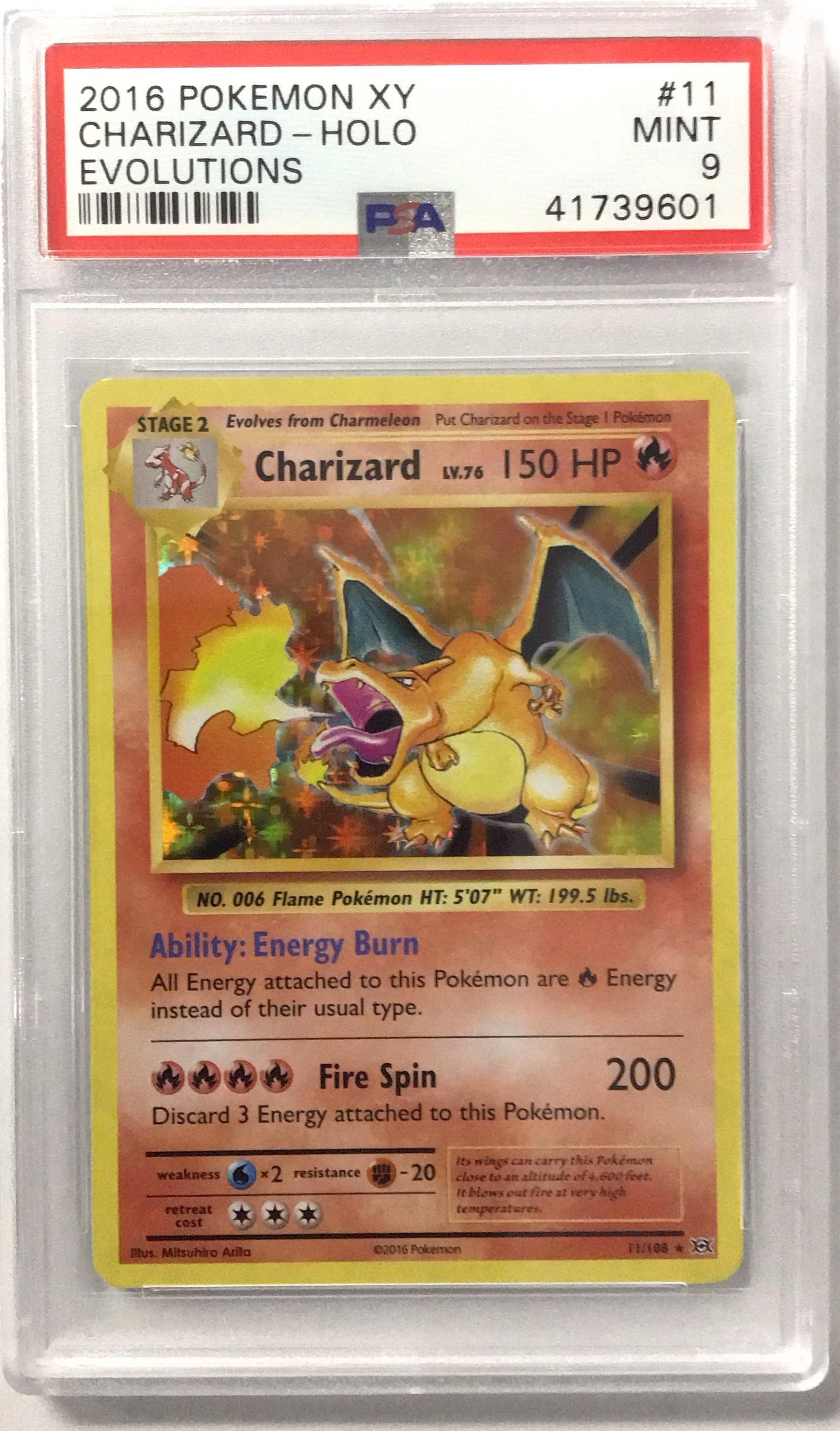2016 Pokemon Xy Evolutions 11 Charizard-holo PSA 9 | GameStop