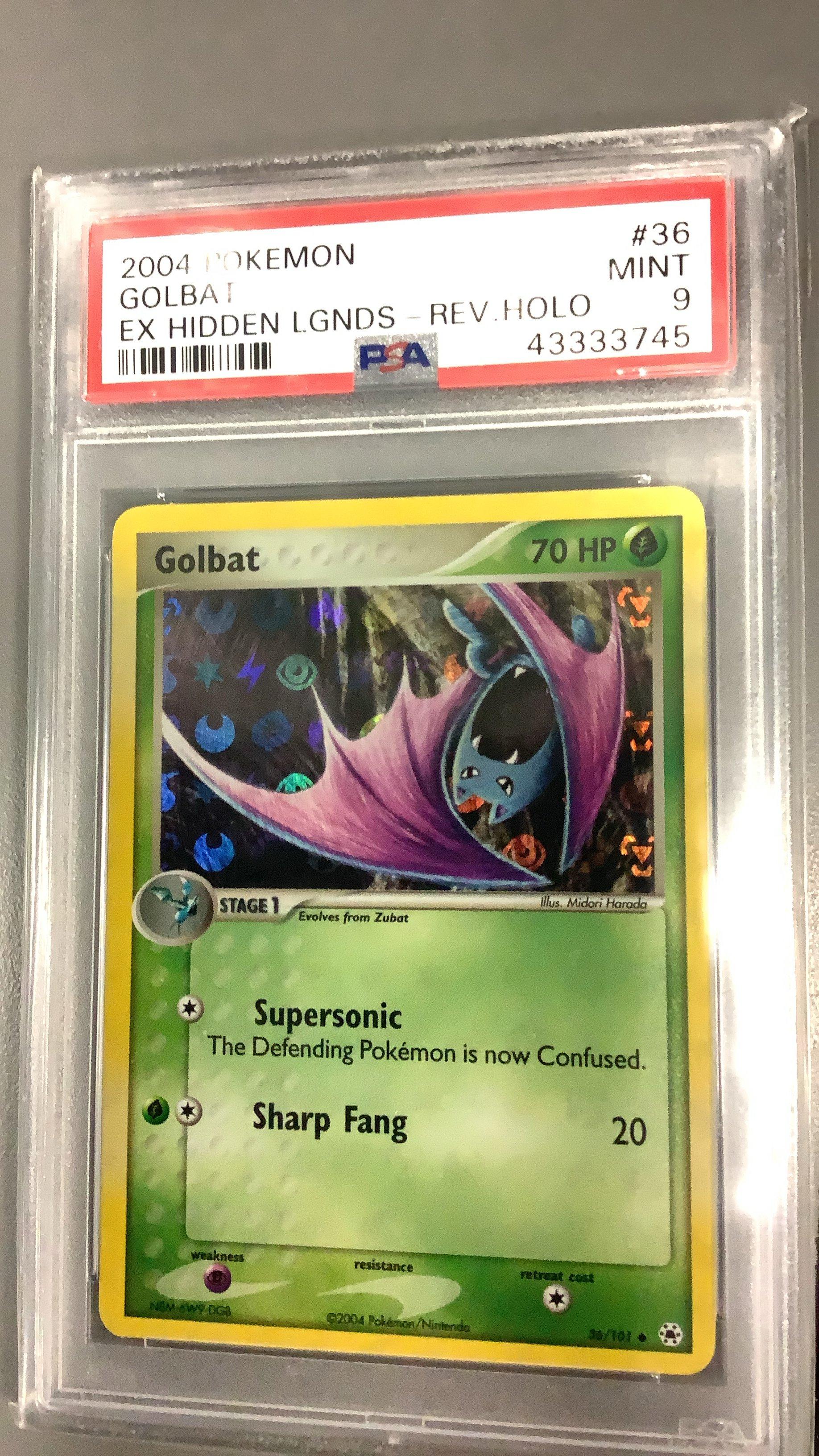 2004 Pokemon Ex Hidden Legends 36 Golbat-reverse Foil PSA 9 | GameStop
