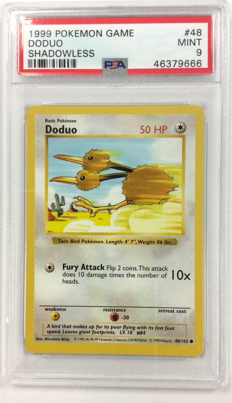1999 Pokemon Game 48 Doduo Shadowless PSA 9 | GameStop