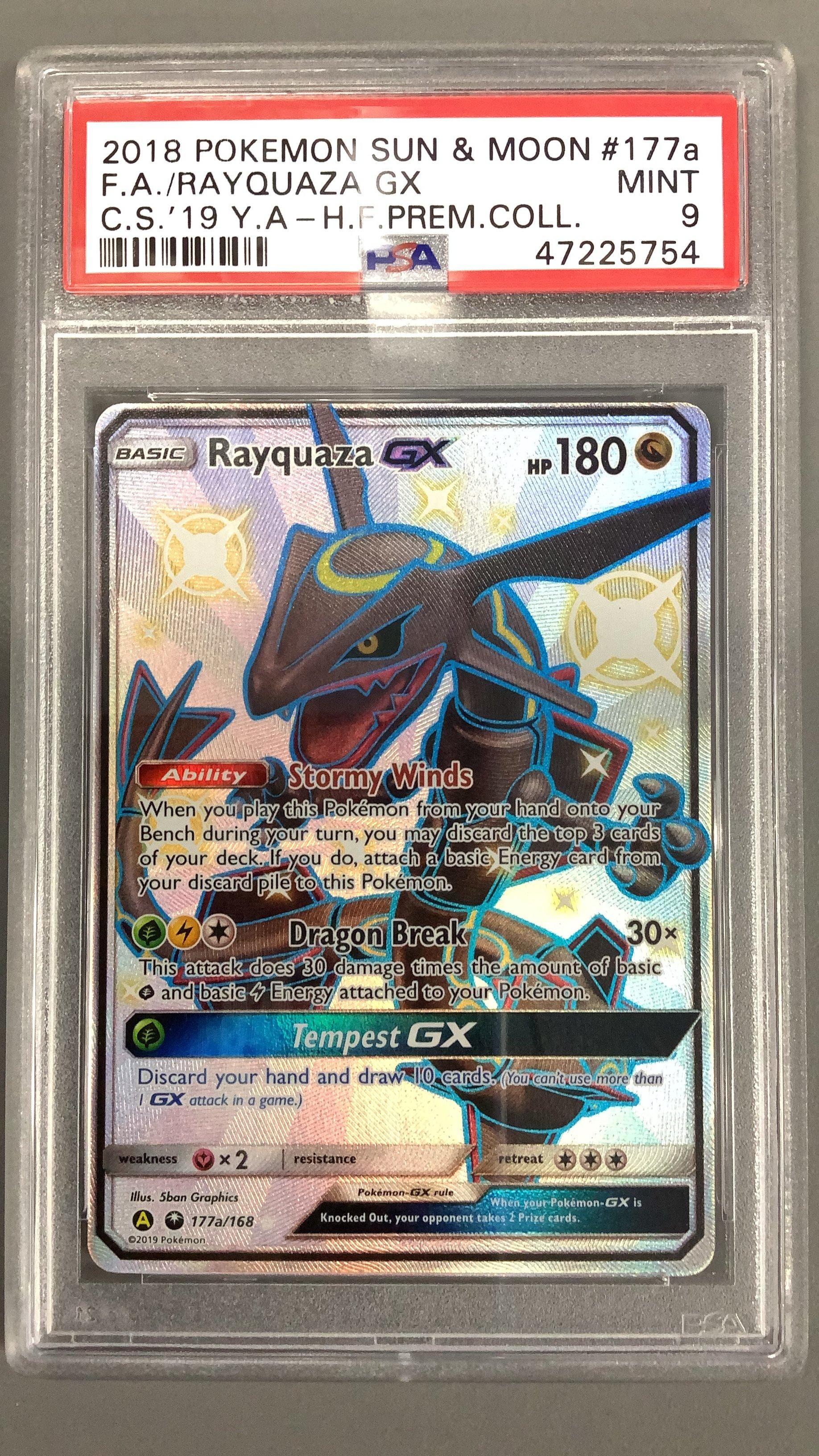 2018 Pokemon Sun & Moon Celestial Storm 177a Full Art/rayquaza Gx 2019 ...