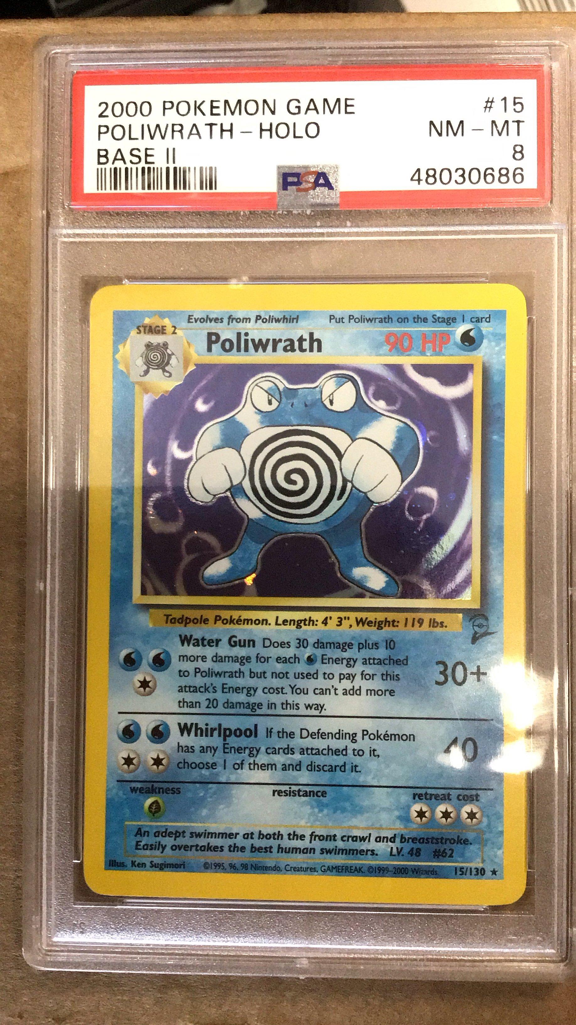 2000 Pokemon Game Base Ii 15 Poliwrath PSA 8 | GameStop