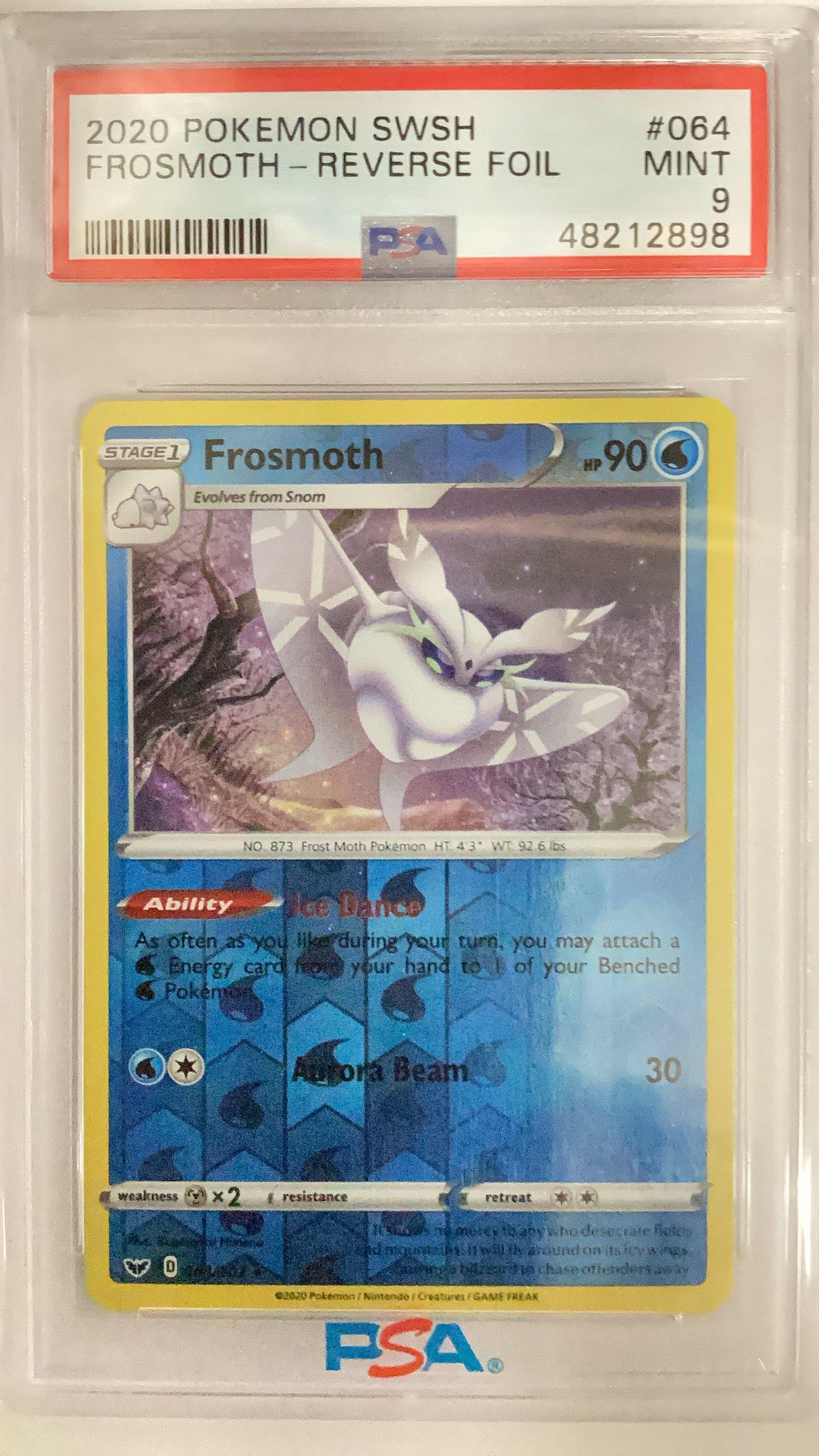 2020 Pokemon Sword & Shield 064 Frosmoth-reverse Foil PSA 9 | GameStop