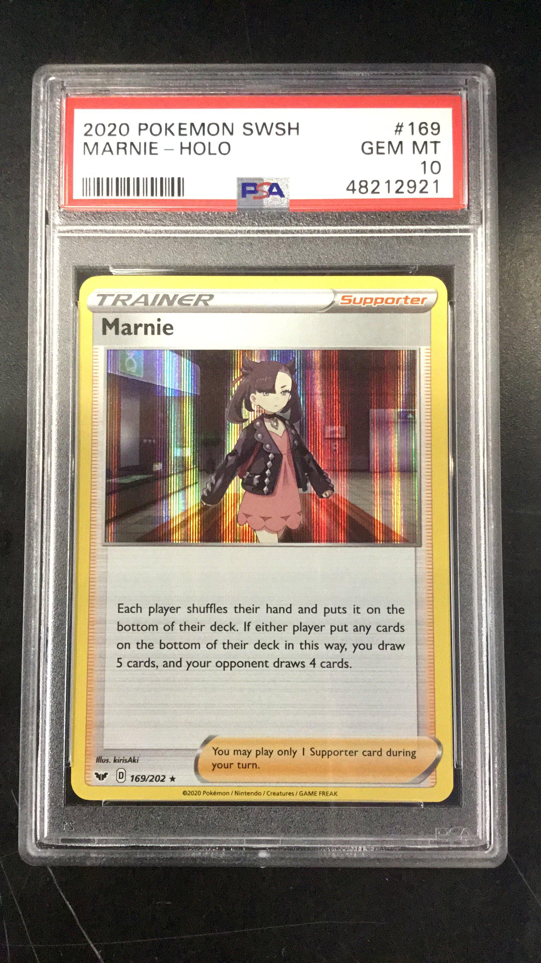 2020 Pokemon Sword & Shield 169 Marnie PSA 10 | GameStop