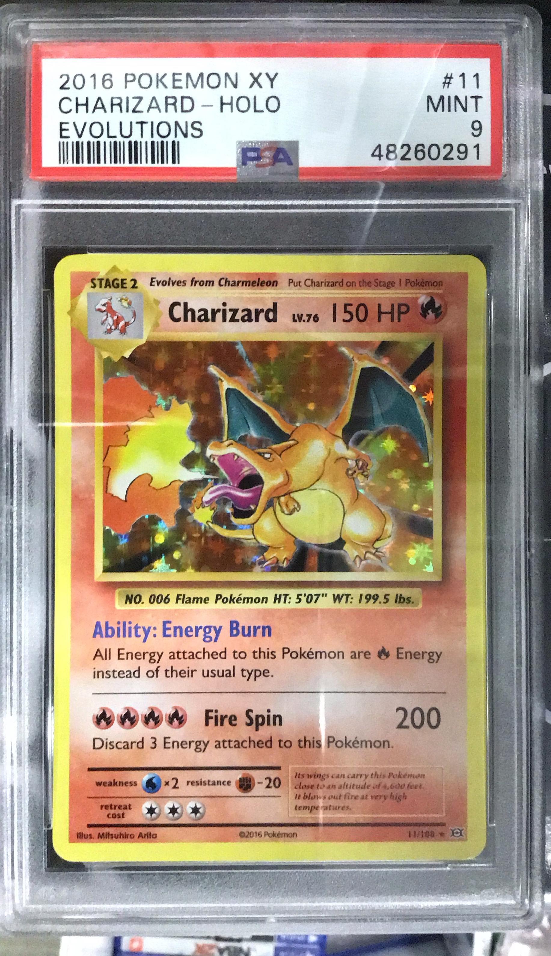 2016 Pokemon Xy Evolutions 11 Charizard-holo PSA 9 | GameStop