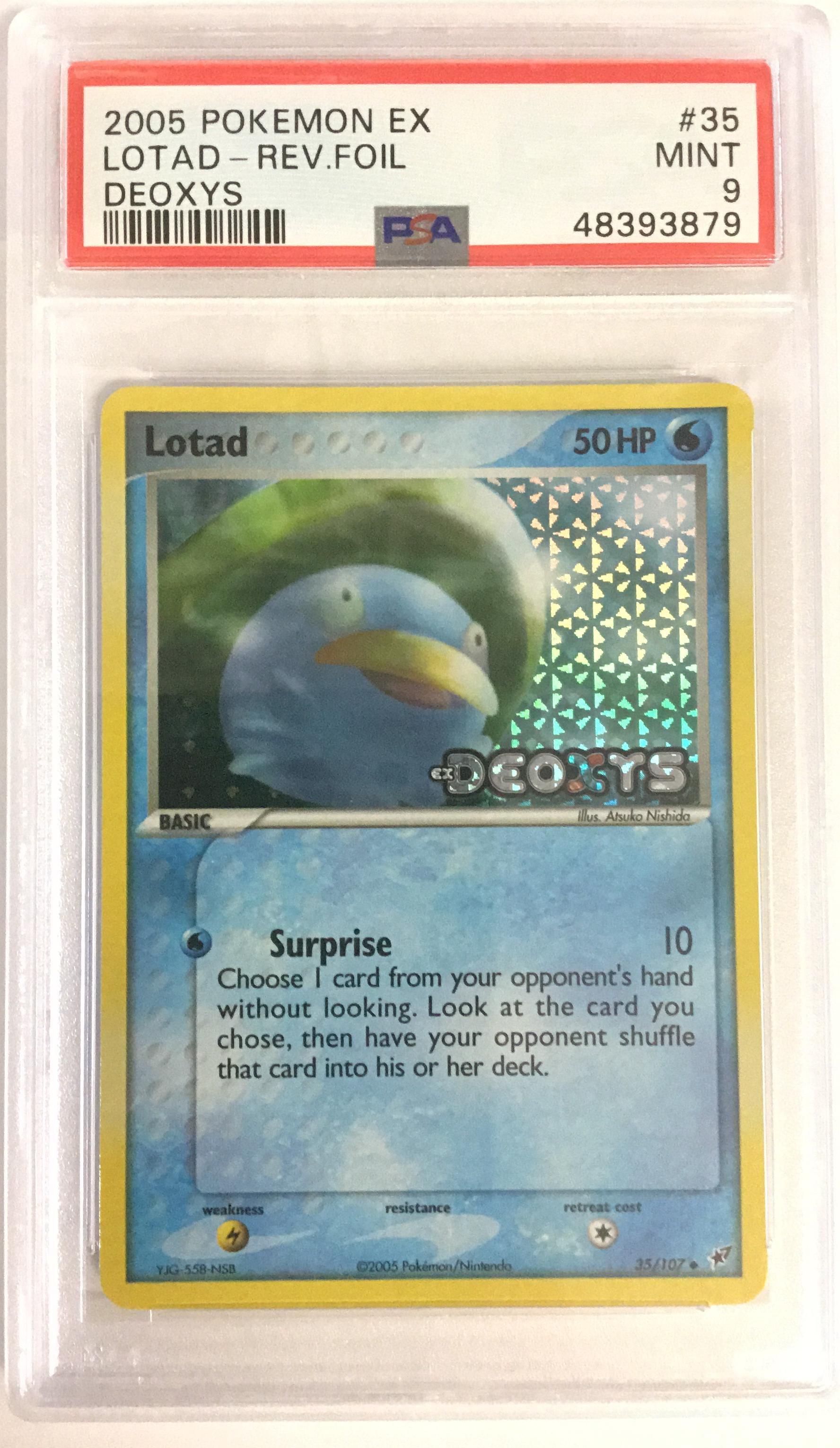 2005 Pokemon Ex Deoxys 35 Lotad-reverse Foil PSA 9 | GameStop