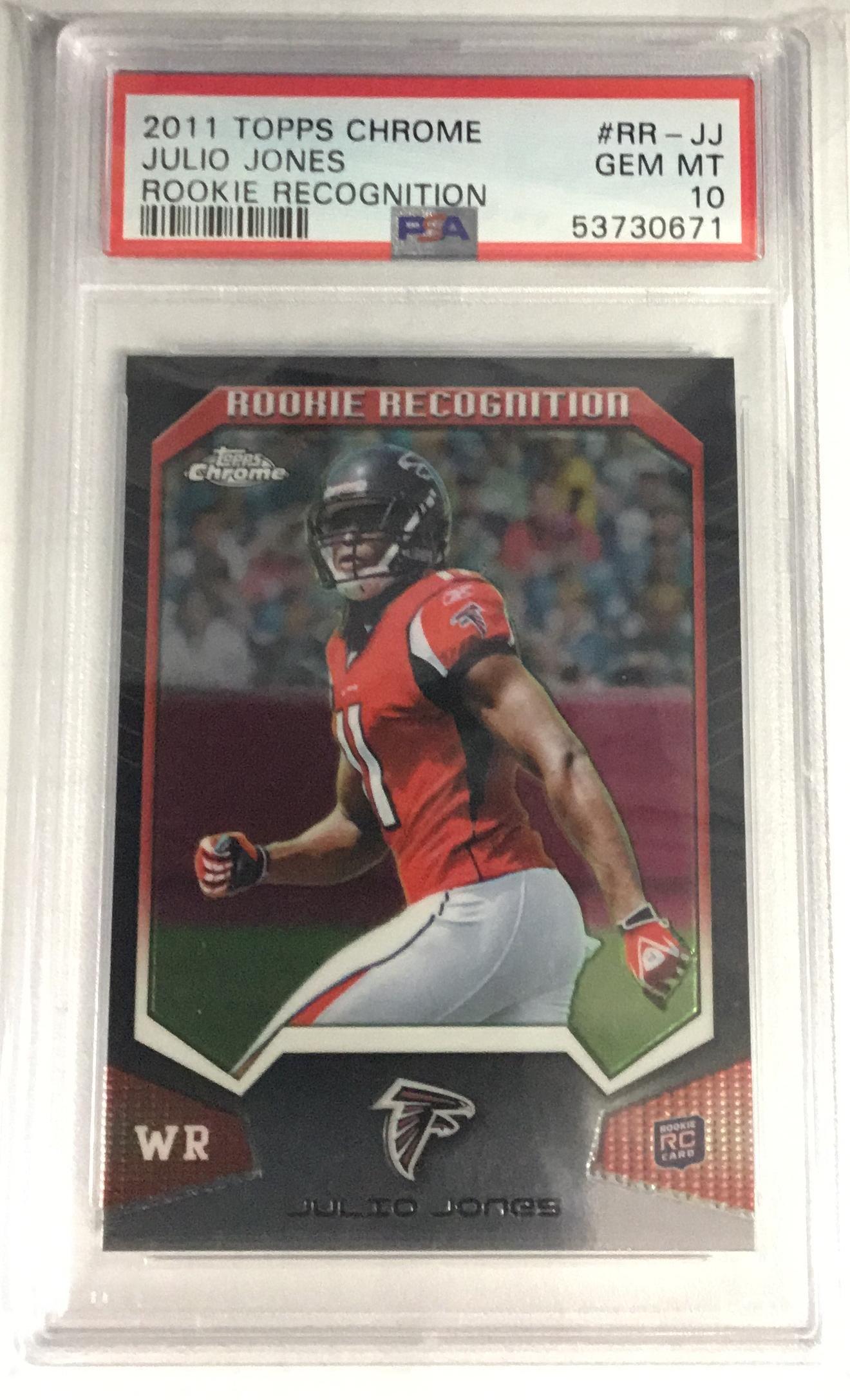 2011 Topps Chrome Rookie Recognition Rr-jj Julio Jones PSA 10 | GameStop