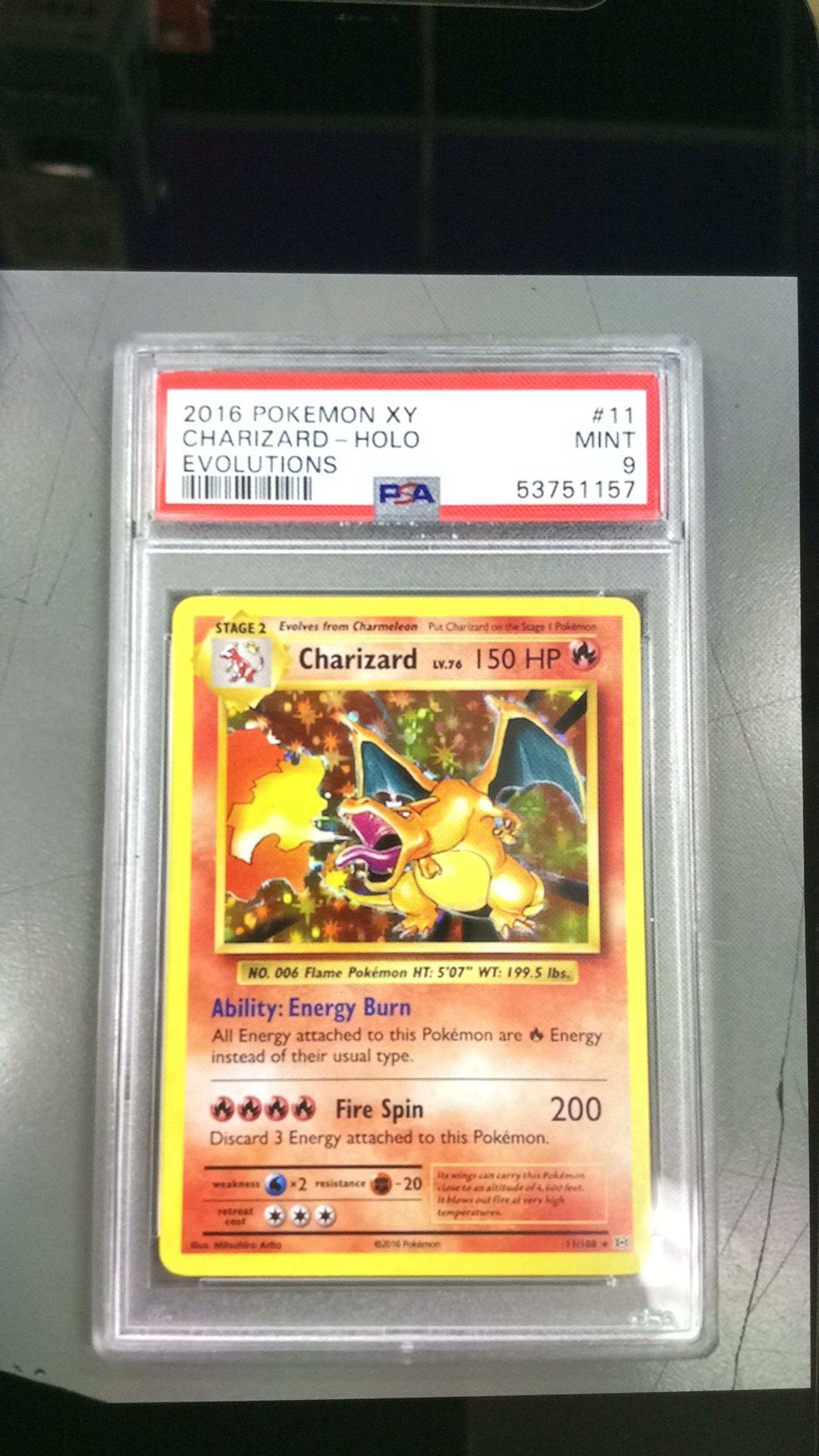 2016 Pokemon Xy Evolutions 11 Charizard-holo PSA 9 | GameStop