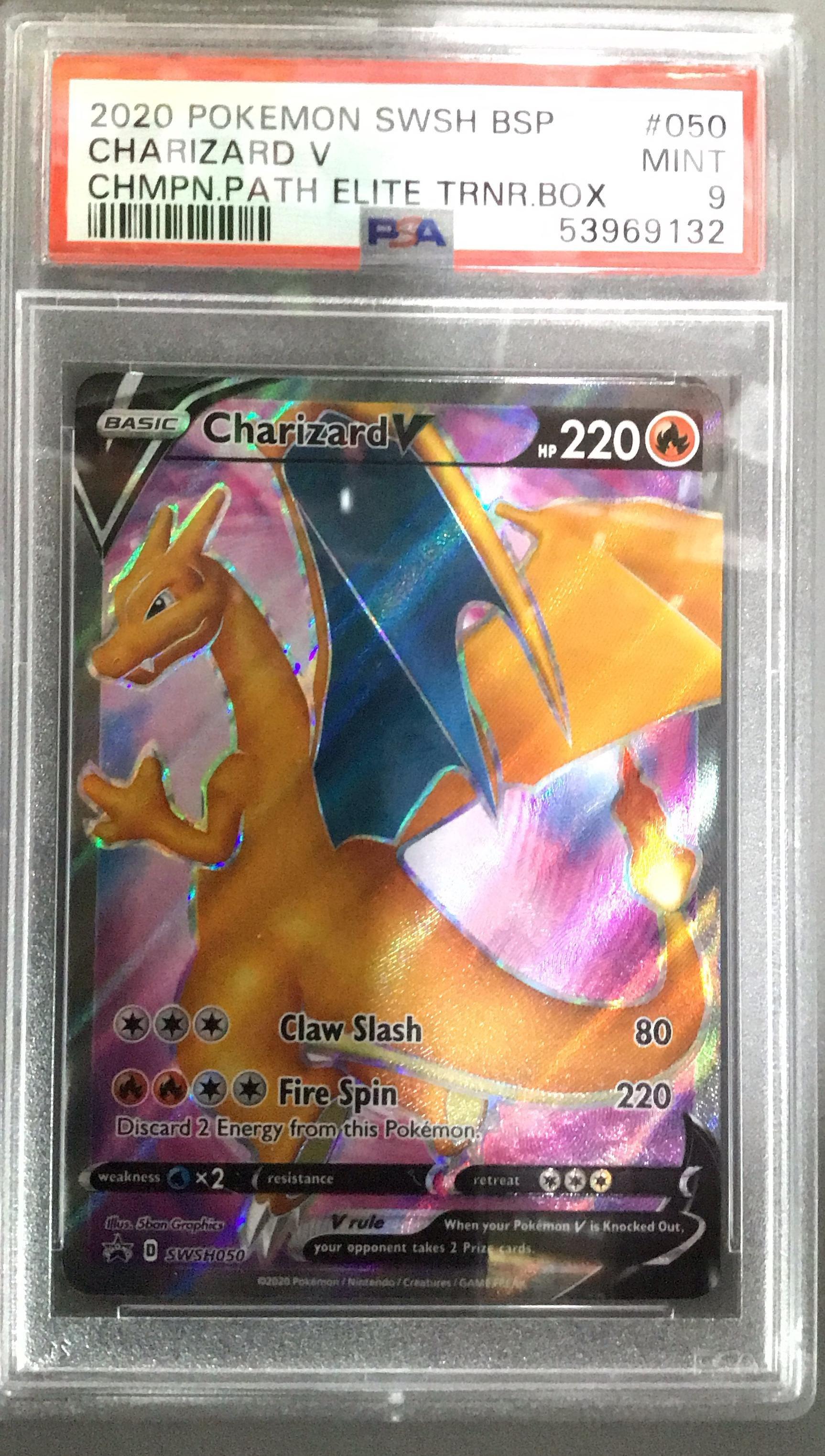 2020 Pokemon Swsh Black Star Promo 050 Charizard V Champion's Path ...