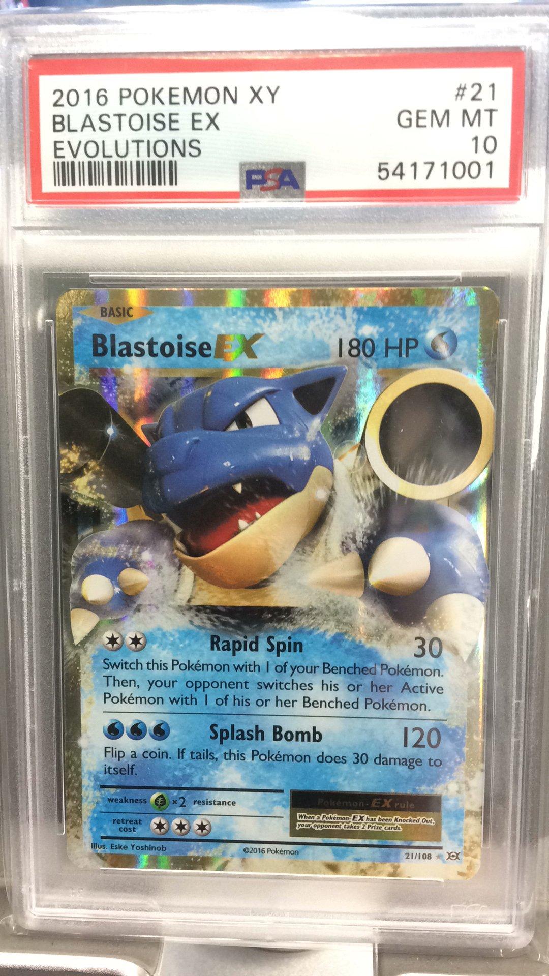 2016 Pokemon Xy Evolutions 21 Blastoise Ex PSA 10 | GameStop