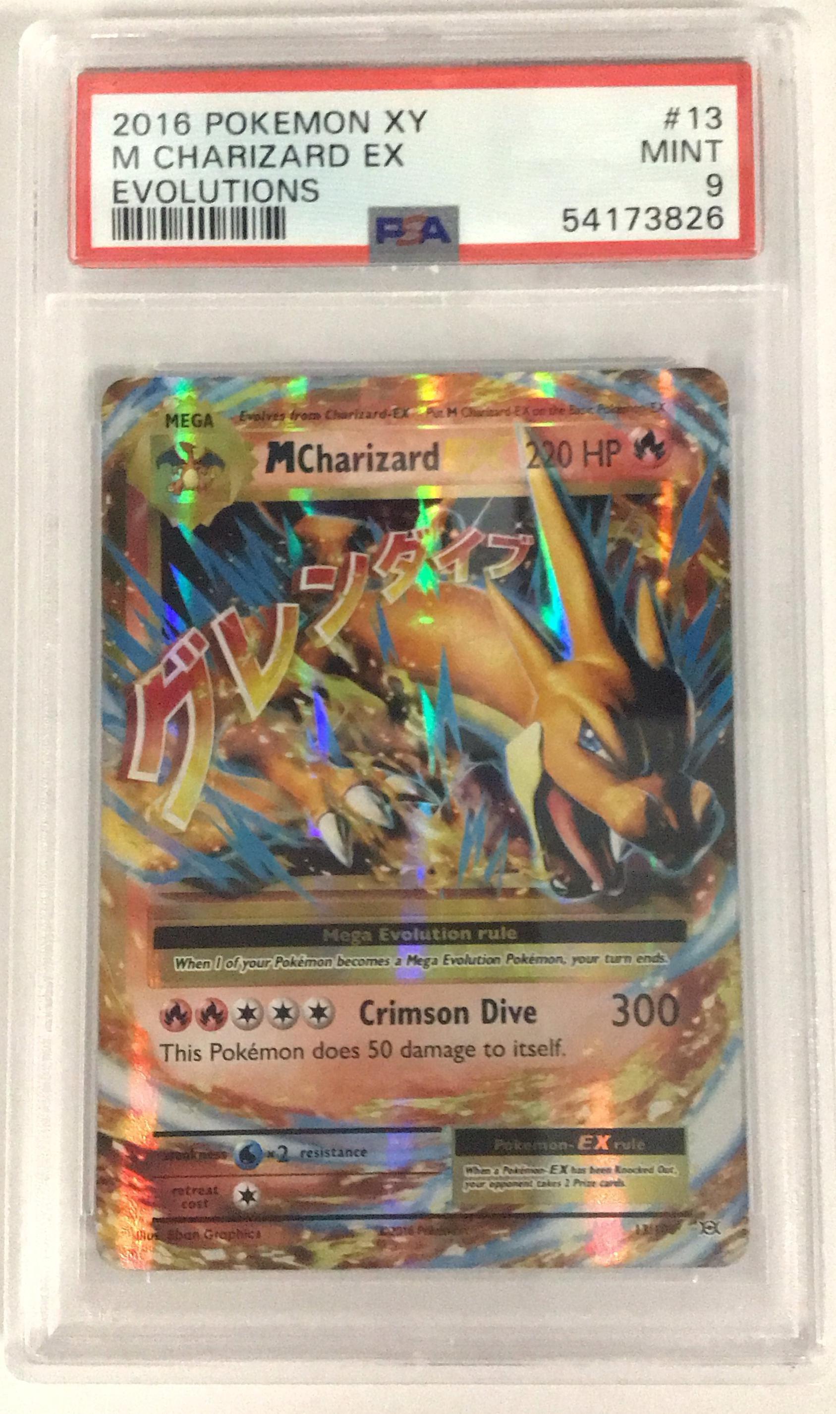2016 Pokemon Xy Evolutions 13 M Charizard Ex PSA 9 | GameStop