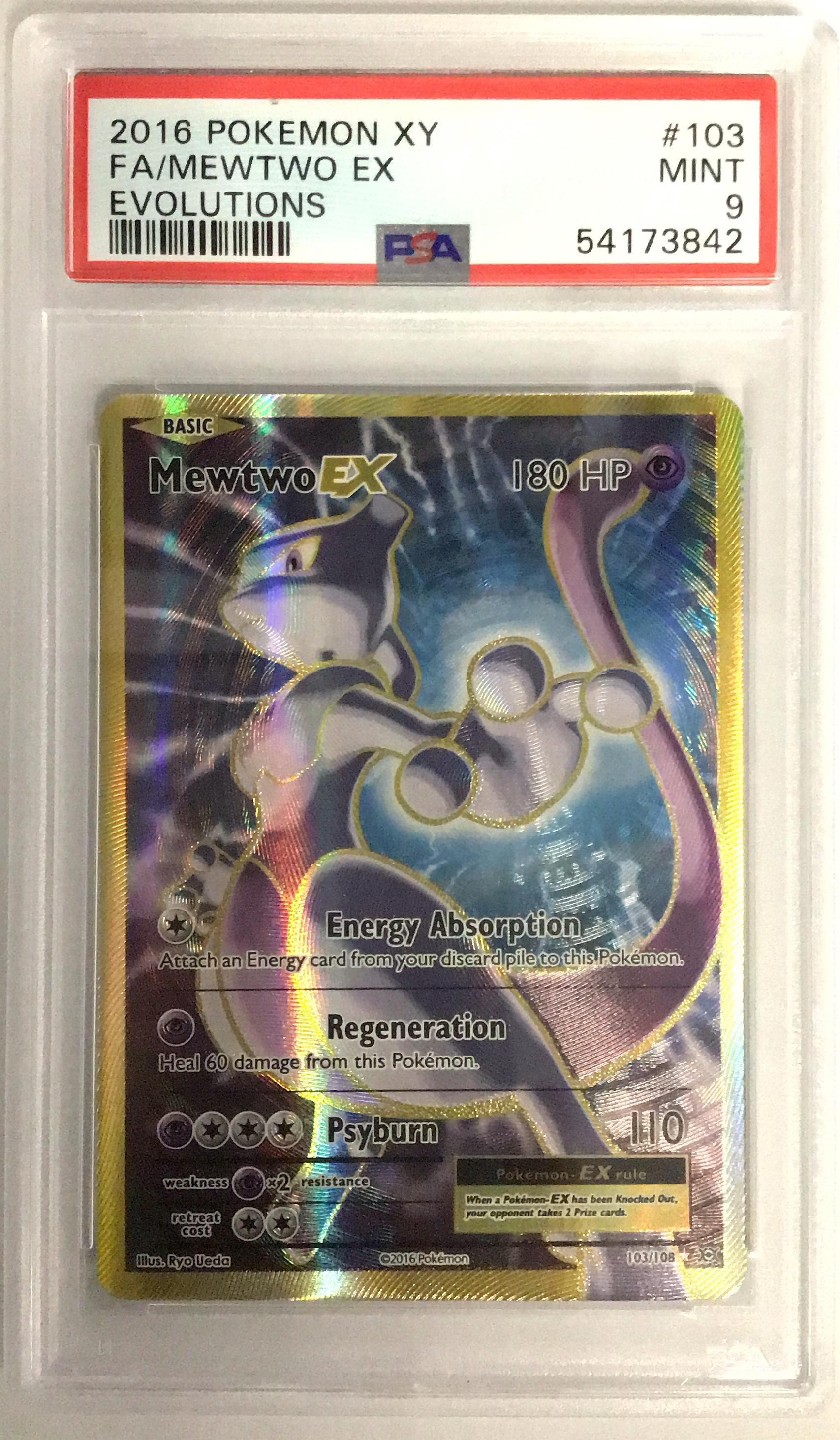 2016 Pokemon Xy Evolutions 103 Full Art/mewtwo Ex PSA 9 | GameStop
