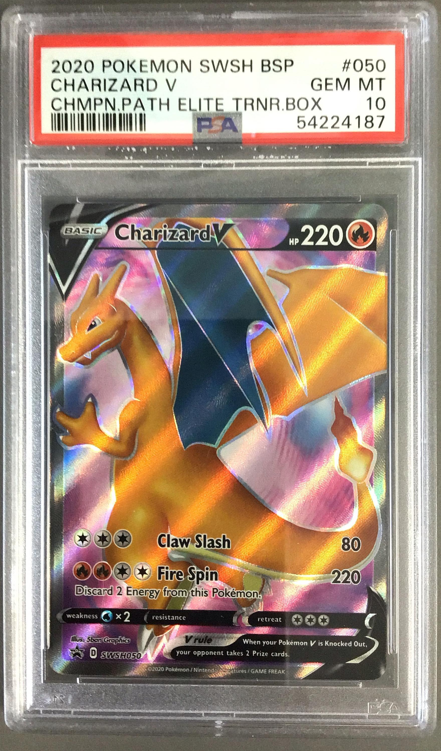2020 Pokemon Swsh Black Star Promo 050 Charizard V Champion's Path ...