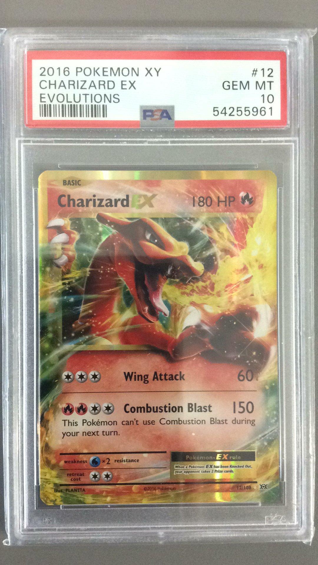 2016 Pokemon Xy Evolutions 12 Charizard Ex PSA 10 | GameStop