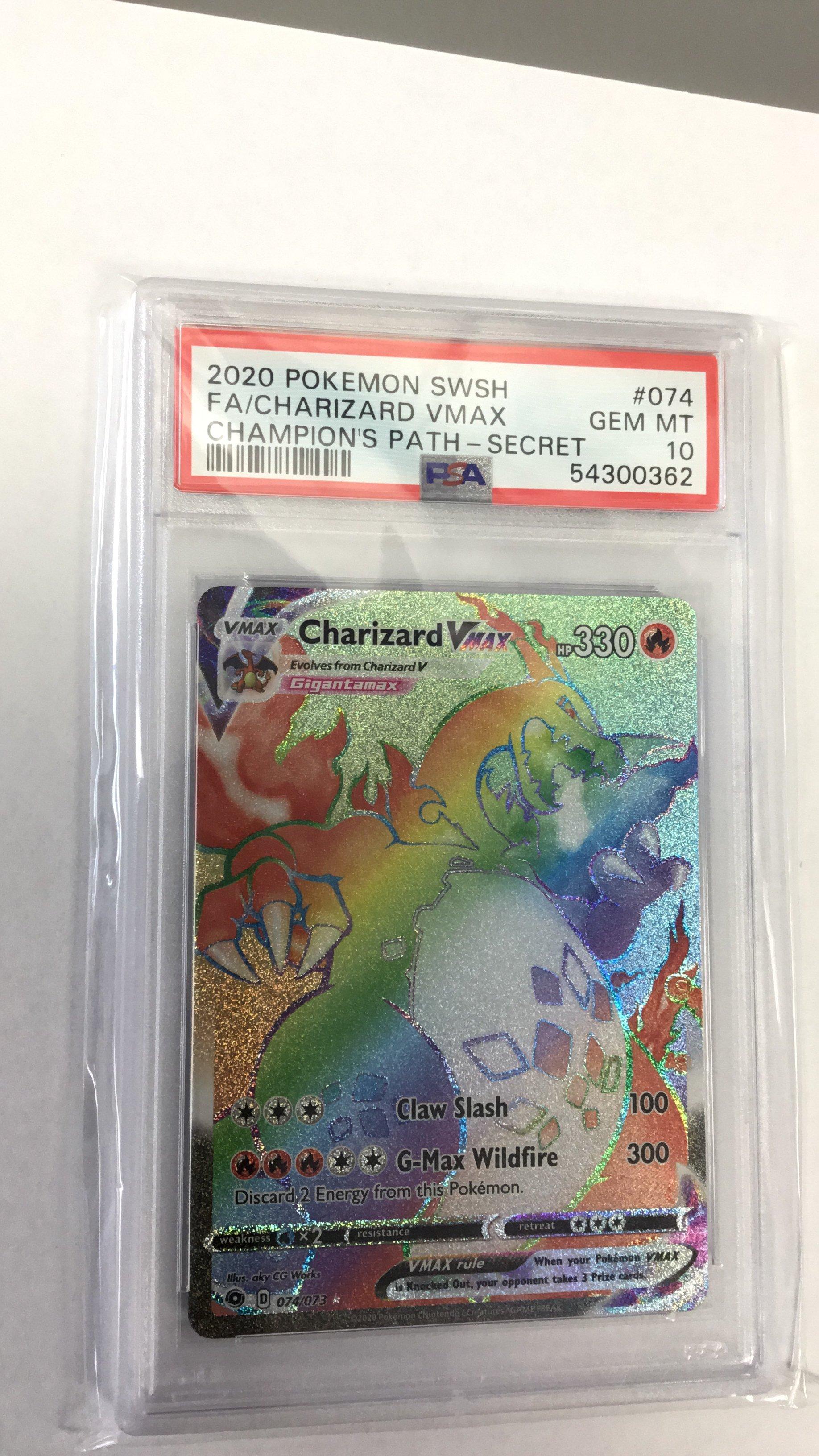 2020 Pokemon Sword & Shield Champion's Path 074 Fa/charizard Vmax PSA 10 | GameStop