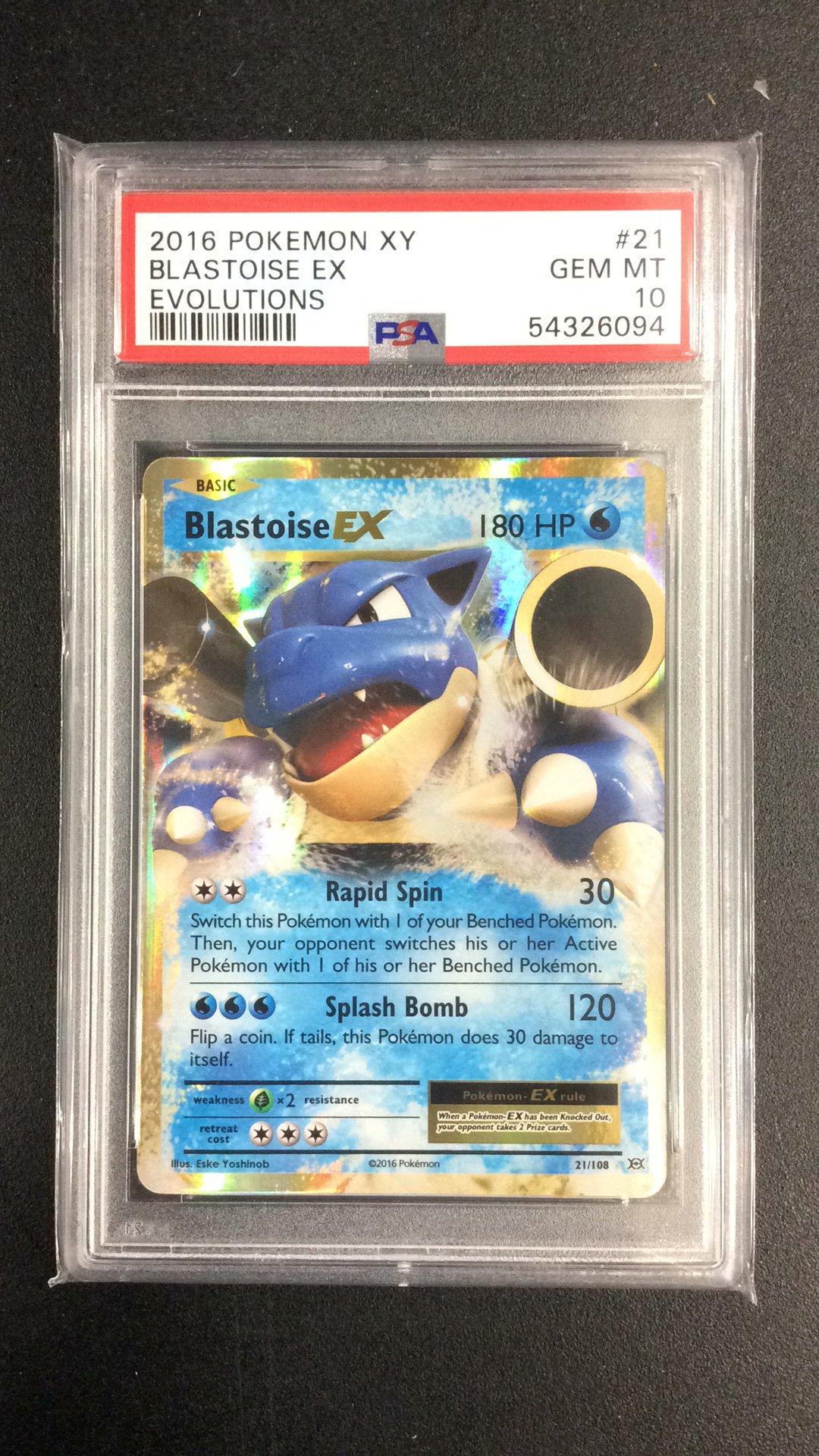 2016 Pokemon Xy Evolutions 21 Blastoise Ex PSA 10 | GameStop