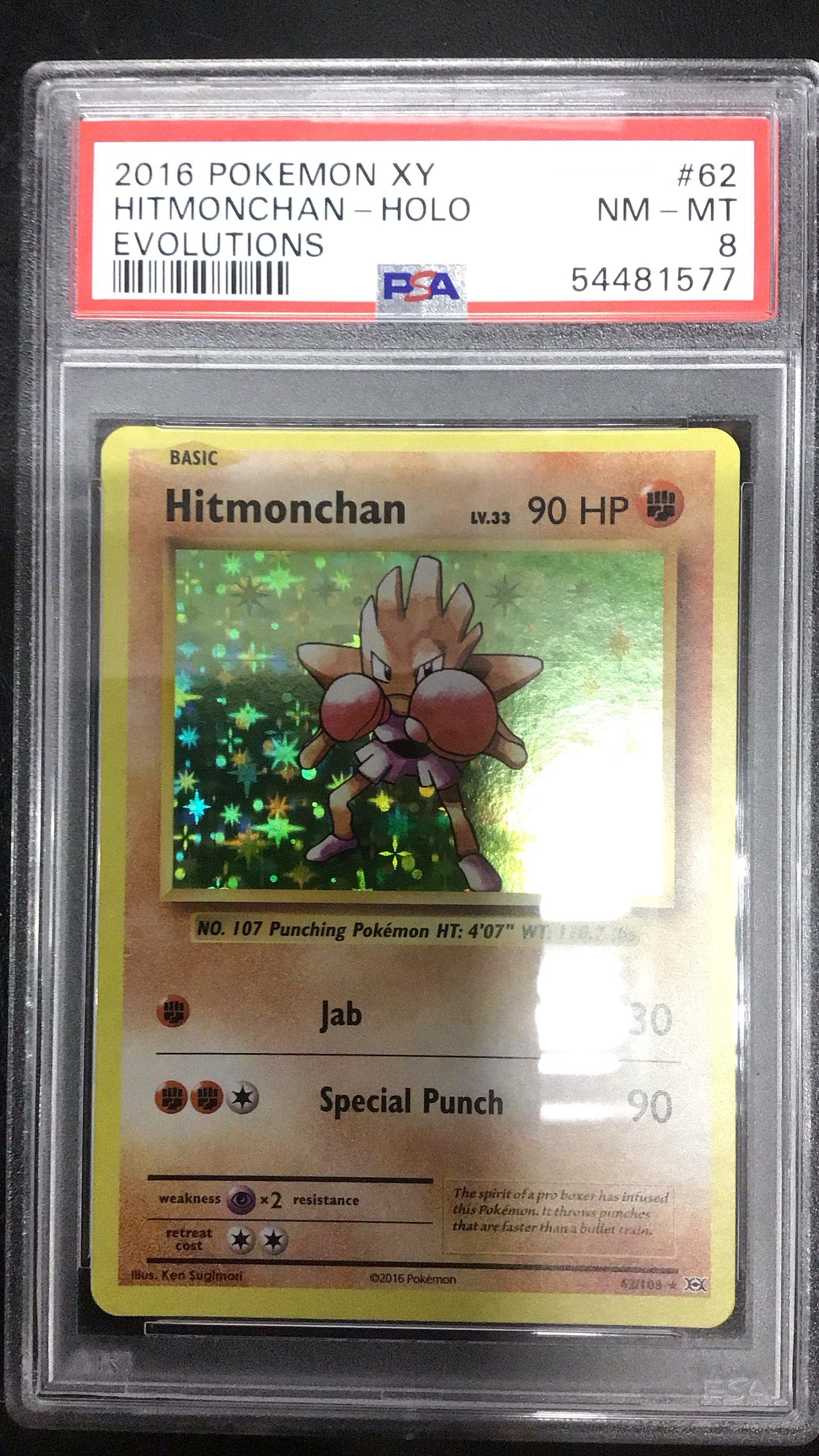2016 Pokemon Xy Evolutions 62 Hitmonchan-holo PSA 8 | GameStop