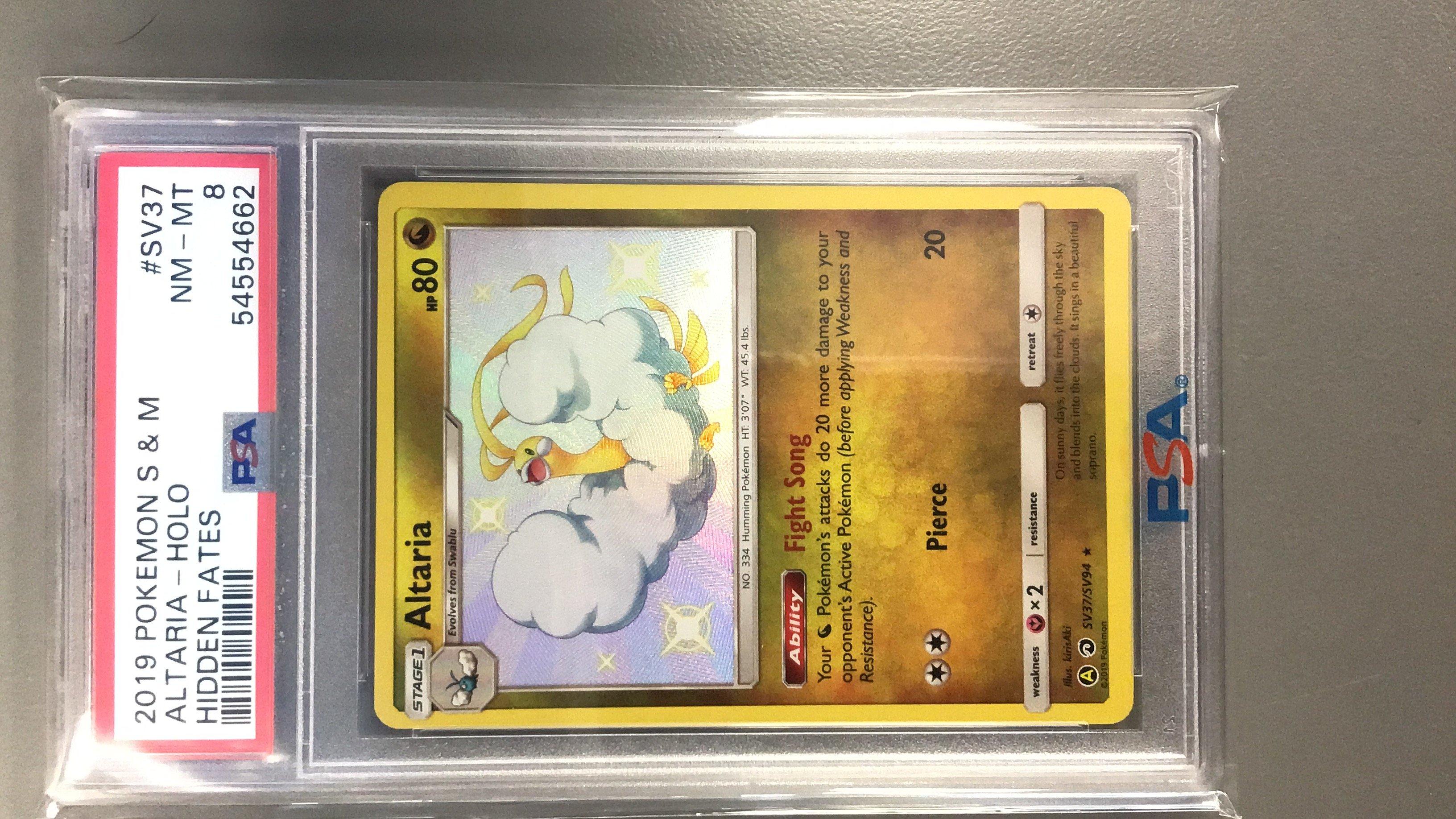 2019 Pokemon Sun & Moon Hidden Fates Sv37 Altaria-holo PSA 8 | GameStop