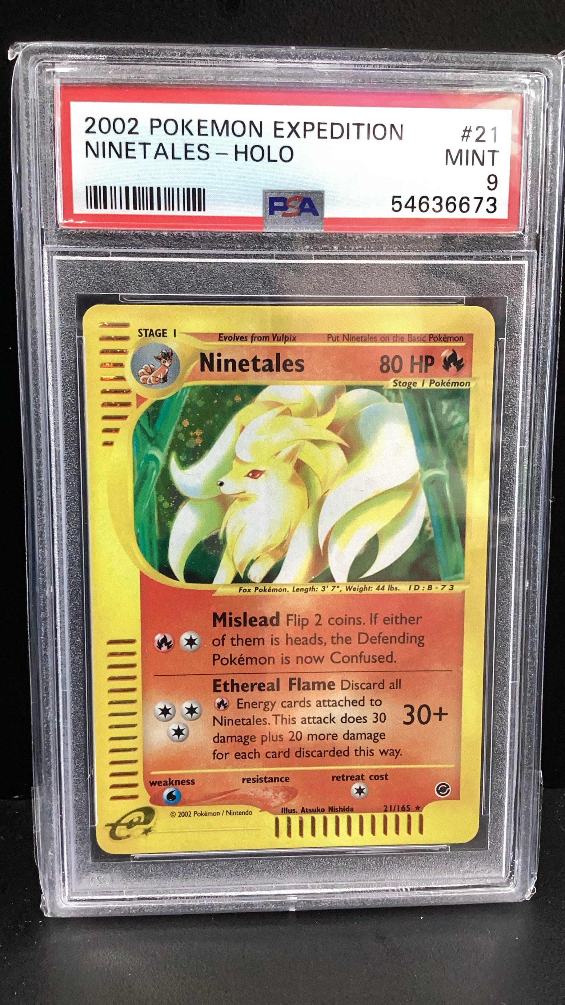 2002 Pokemon Expedition 21 Ninetales-holo PSA 9 | GameStop