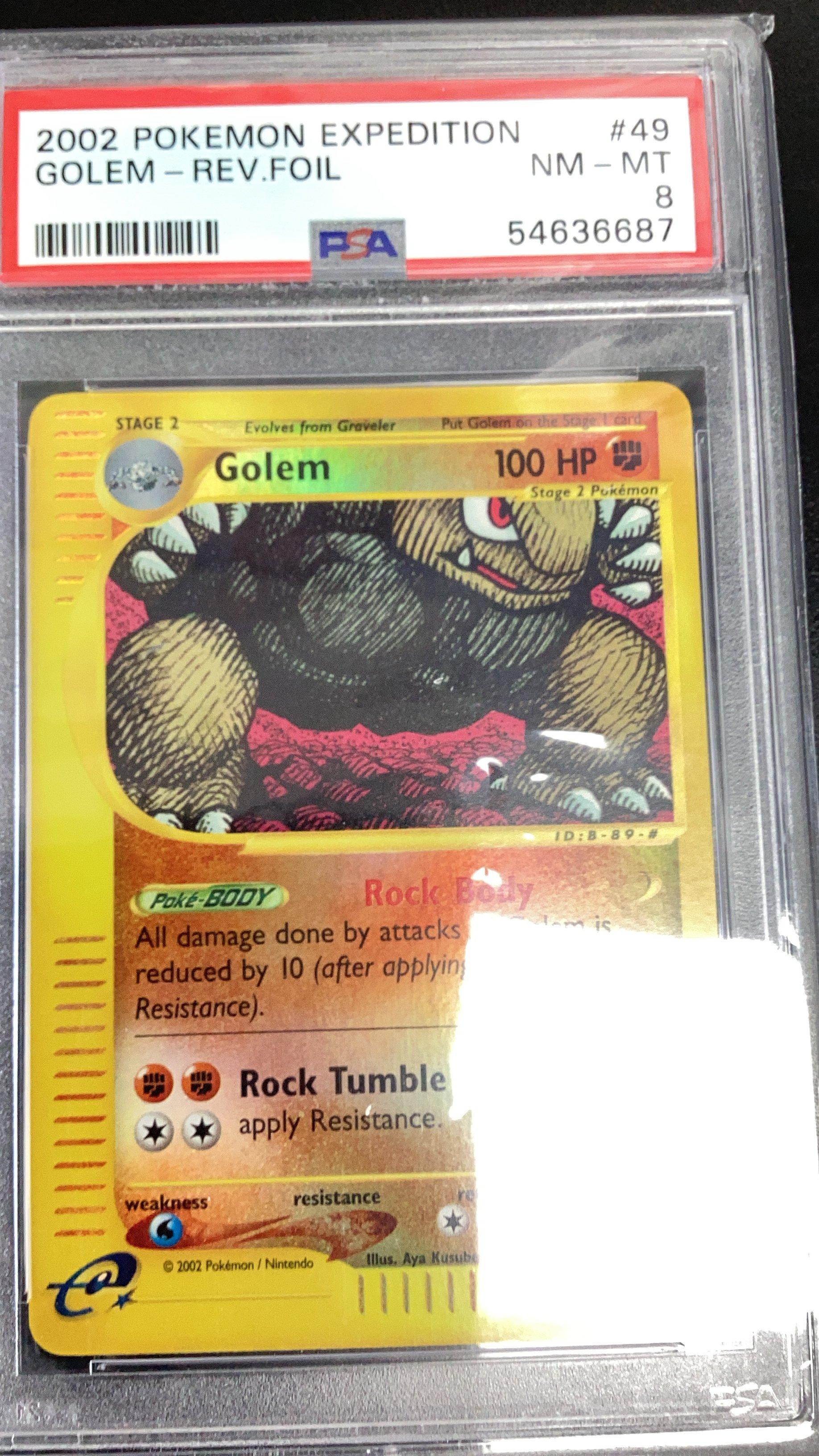 2002 Pokemon Expedition 49 Golem-reverse Foil PSA 8 | GameStop