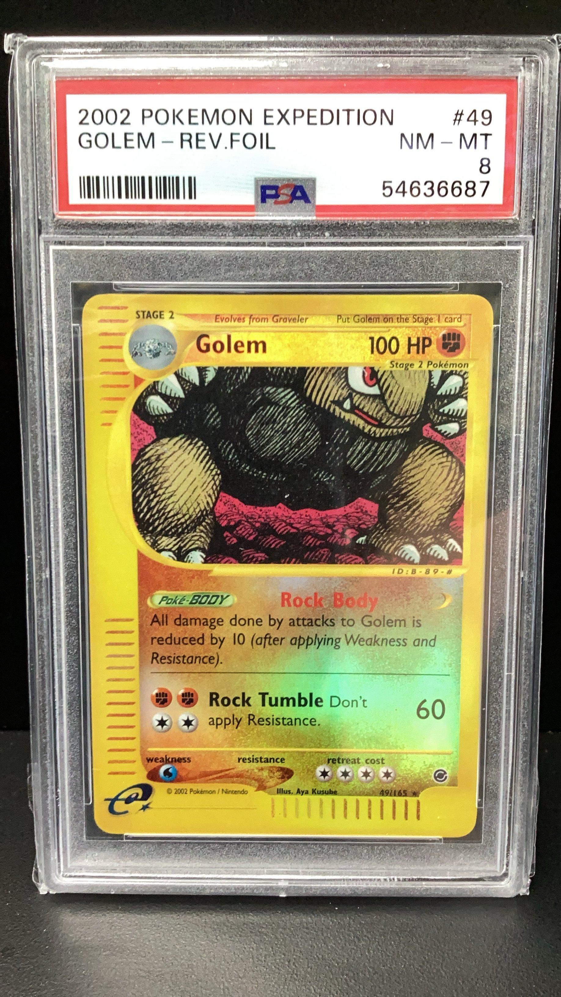 2002 Pokemon Expedition 49 Golem-reverse Foil PSA 8 | GameStop
