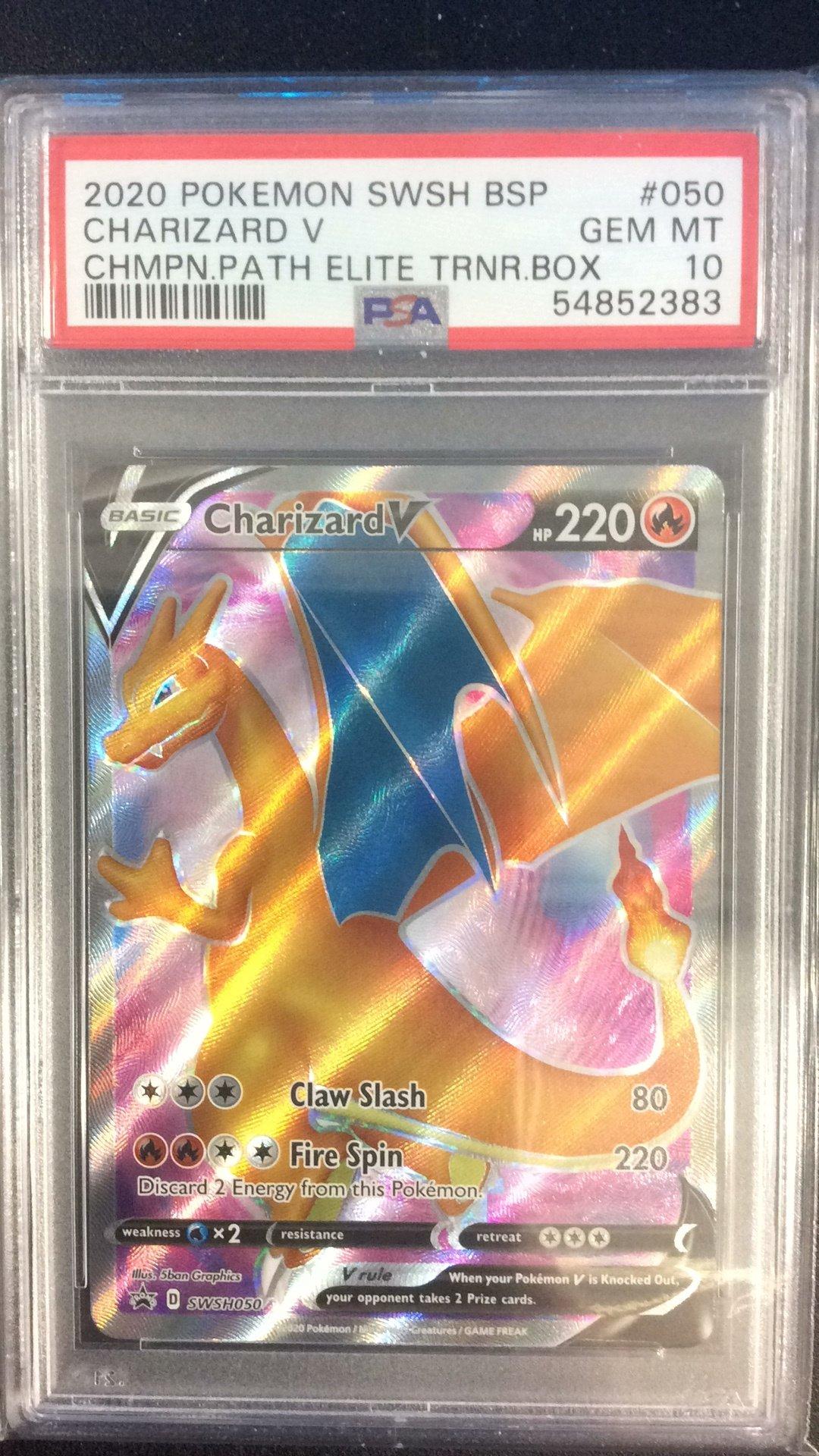 2020 Pokemon Swsh Black Star Promo 050 Charizard V Champion's Path ...