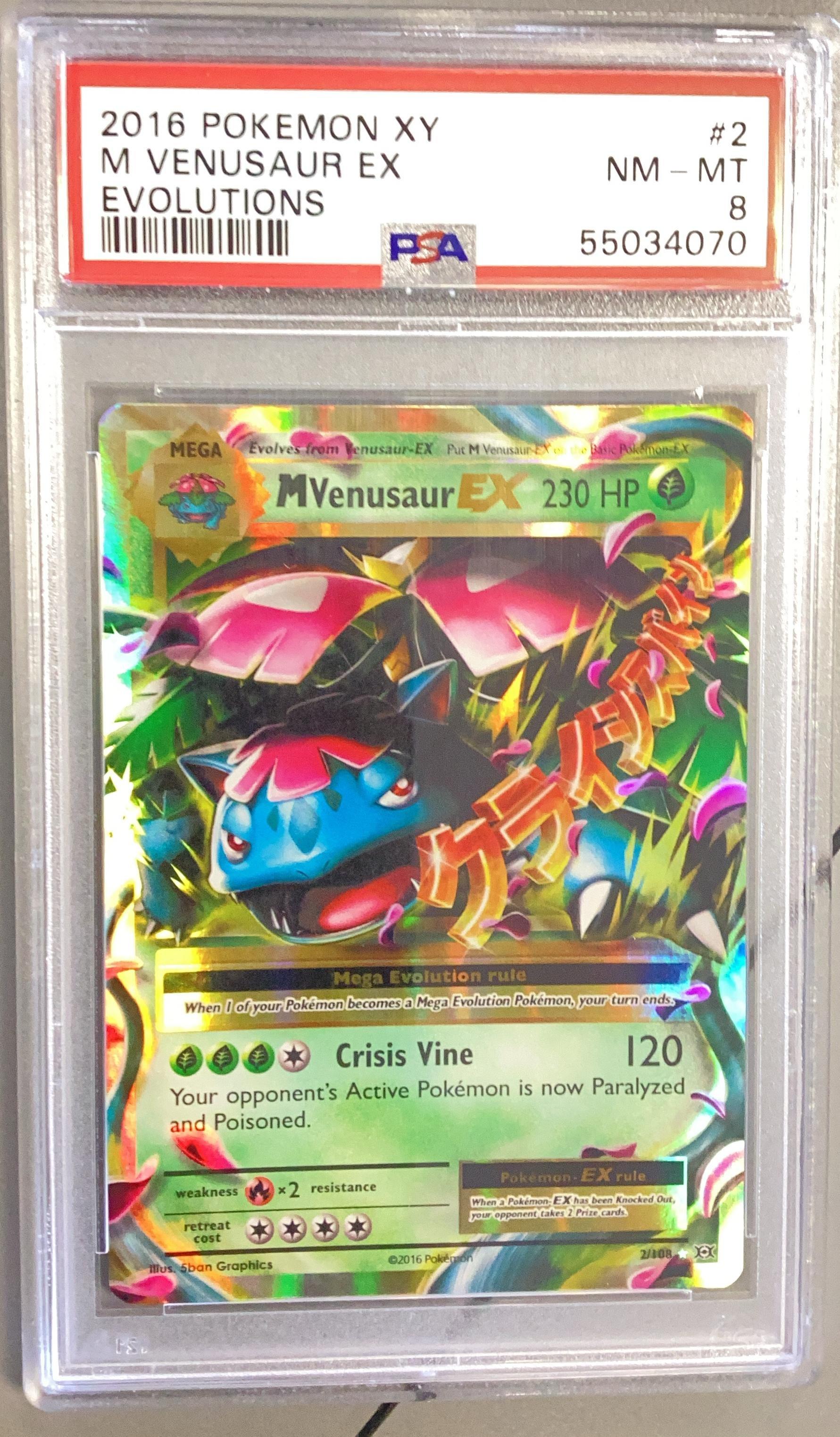 2016 Pokemon Xy Evolutions 2 M Venusaur Ex PSA 8 | GameStop