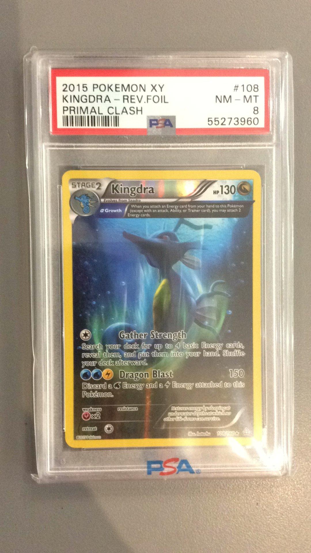 2015 Pokemon Xy Primal Clash 108 Kingdra-reverse Foil PSA 8 | GameStop