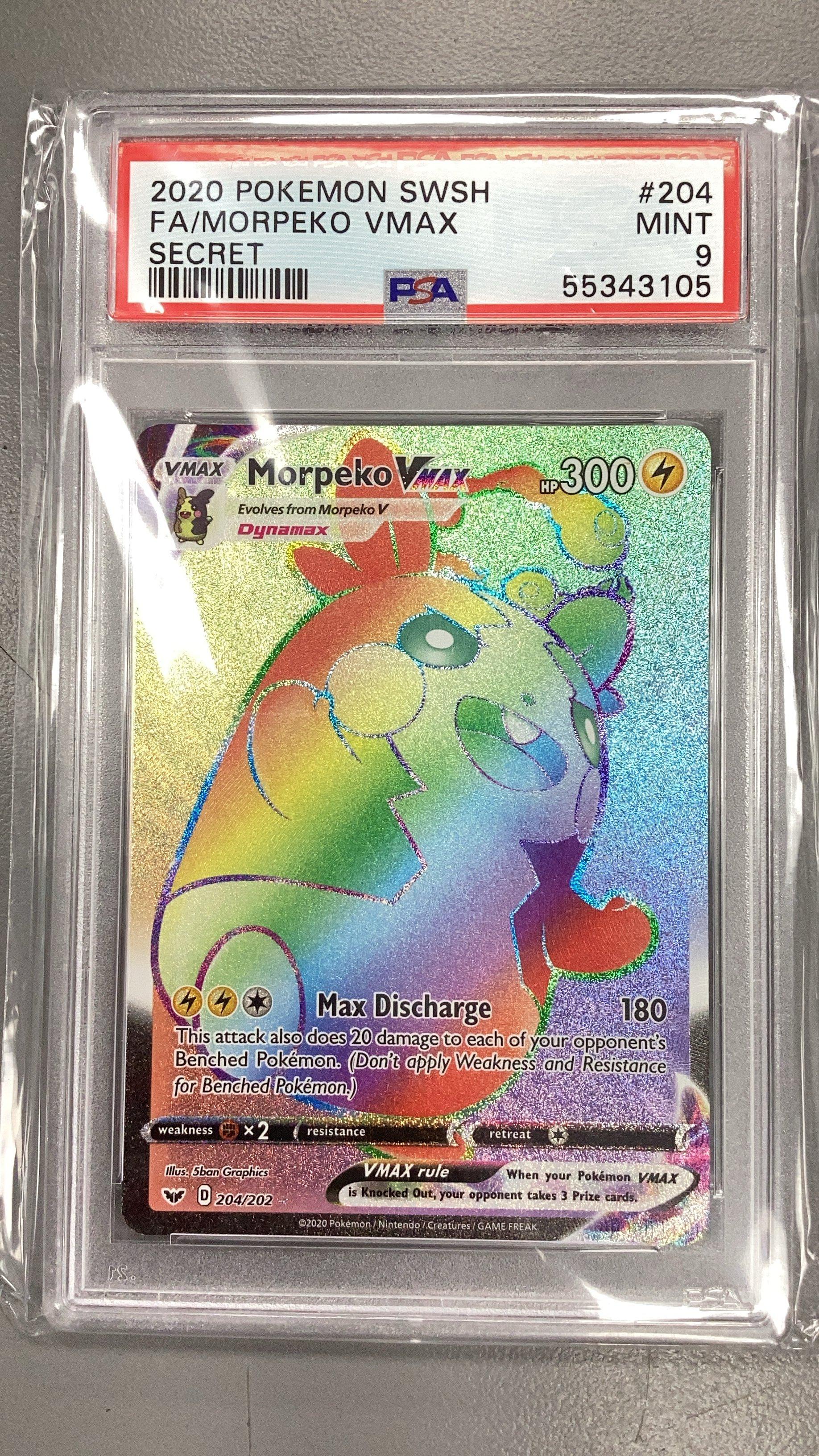 2020 Pokemon Sword & Shield 204 Full Art/morpeko Vmax Secret PSA 9 ...