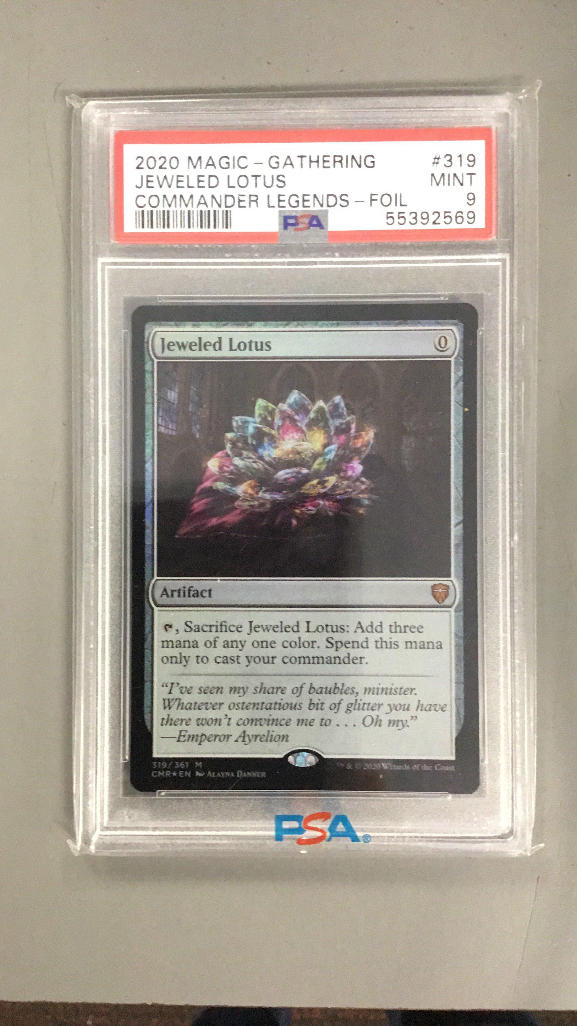 2020 Magic The Gathering Commander Legends 319 Jeweled Lotus Foil PSA 9 ...