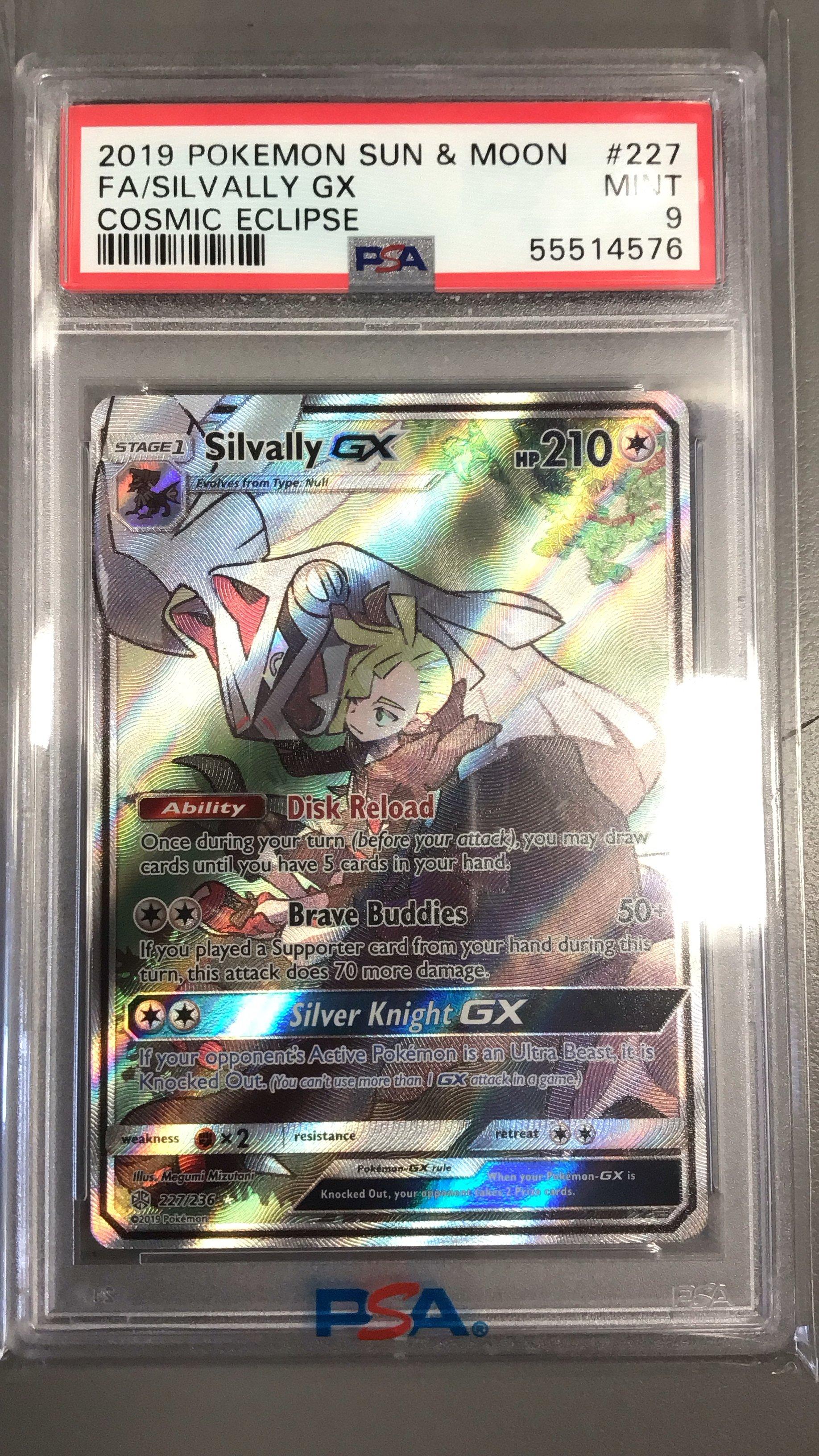 2019 Pokemon Sun & Moon Cosmic Eclipse 227 Full Art/silvally Gx PSA 9 | GameStop