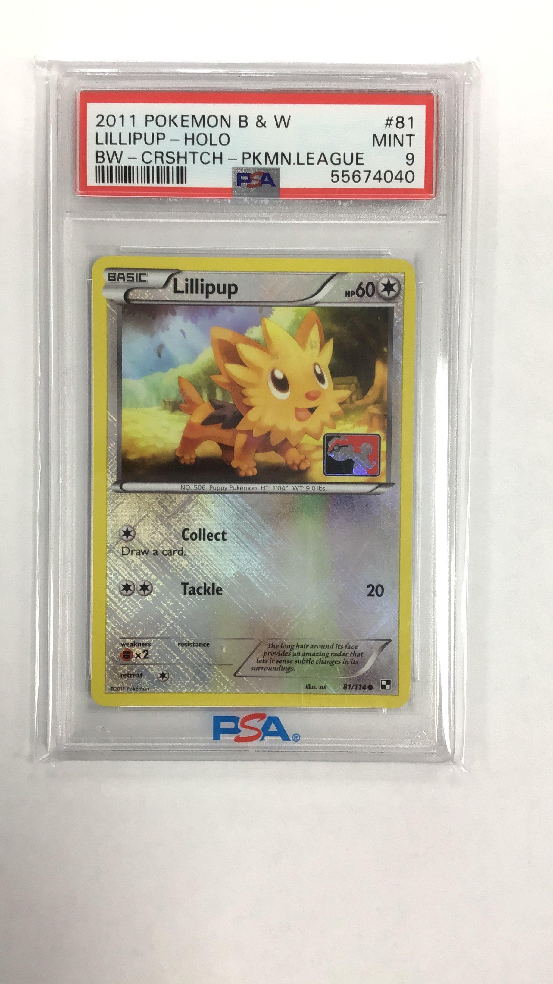 2011 Pokemon Black & White 81 Lillipup-holo Crosshatch-2011 Pokemon ...