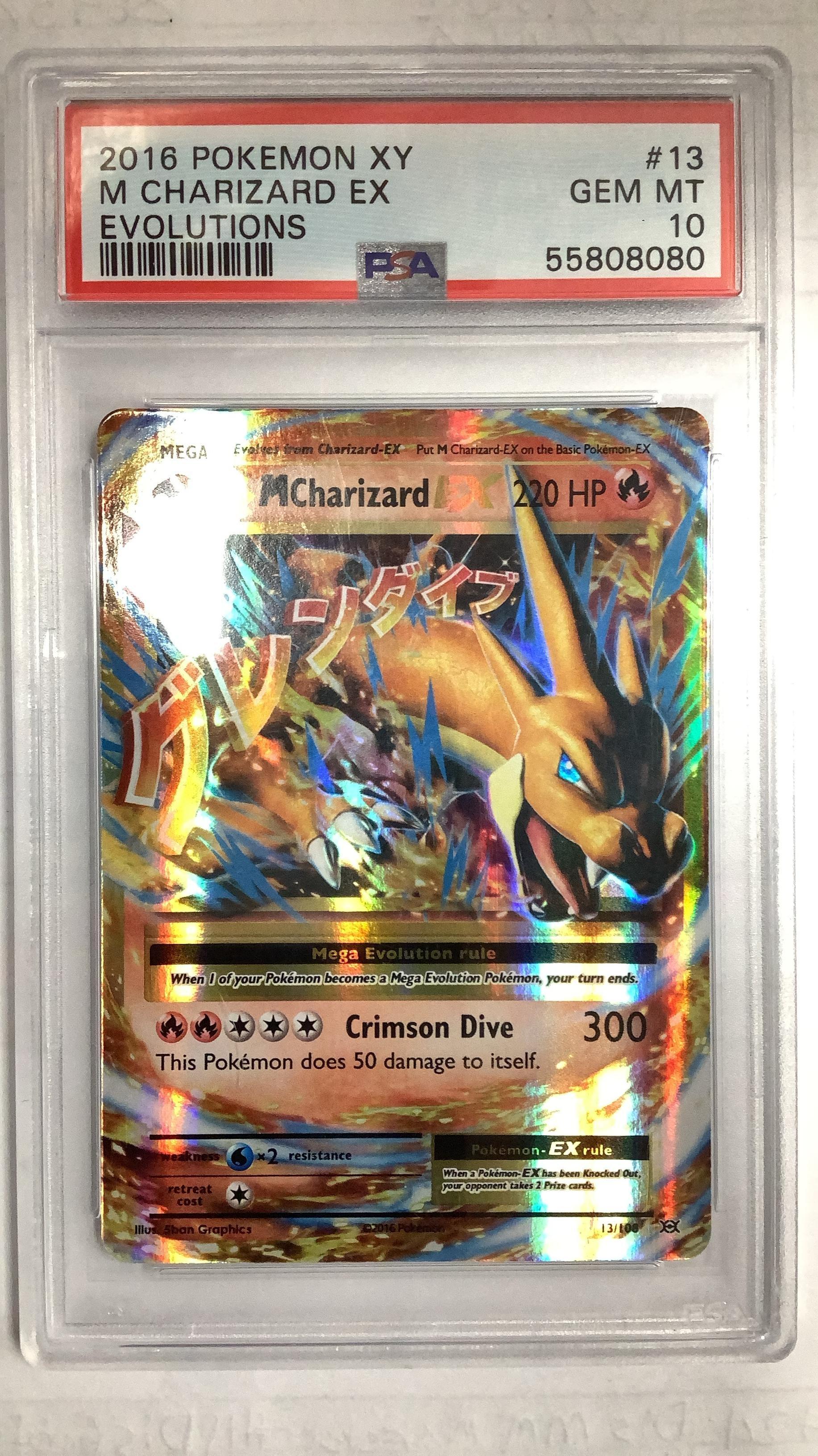 2016 Pokemon Xy Evolutions 13 M Charizard Ex PSA 10 | GameStop