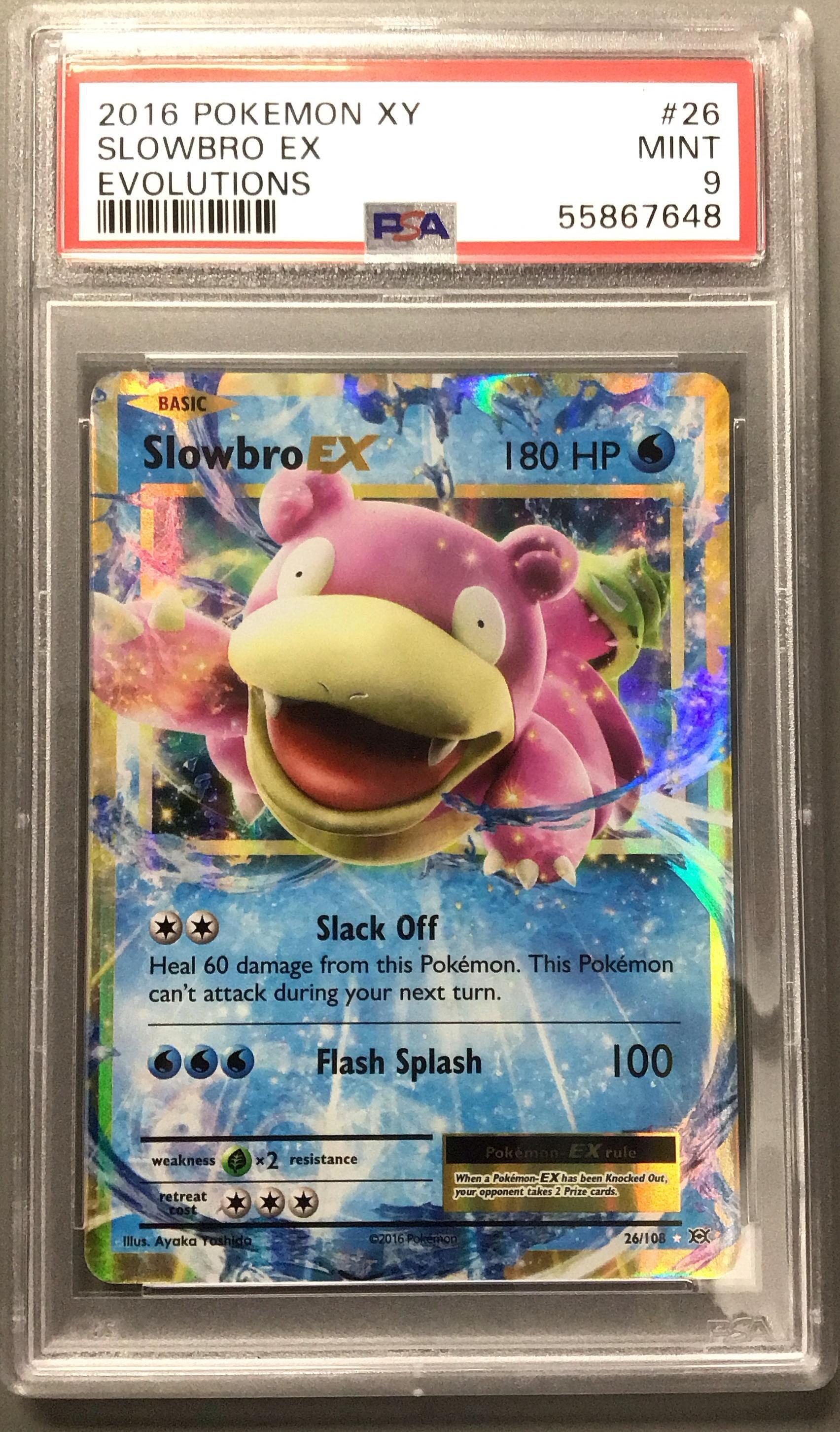 2016 Pokemon Xy Evolutions 26 Slowbro Ex PSA 9 | GameStop