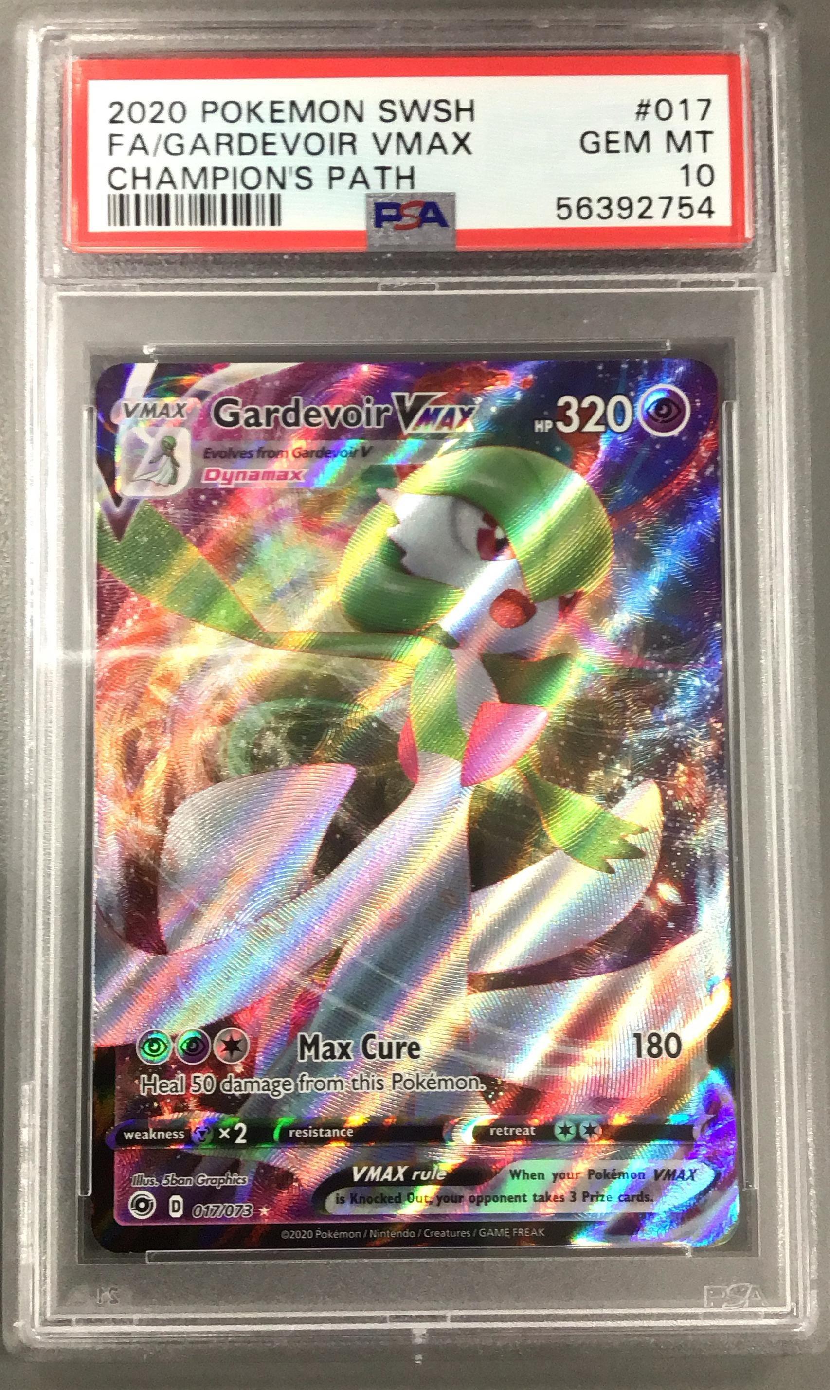 2020 Pokemon Sword & Shield Champion's Path 017 Full Art/gardevoir Vmax ...