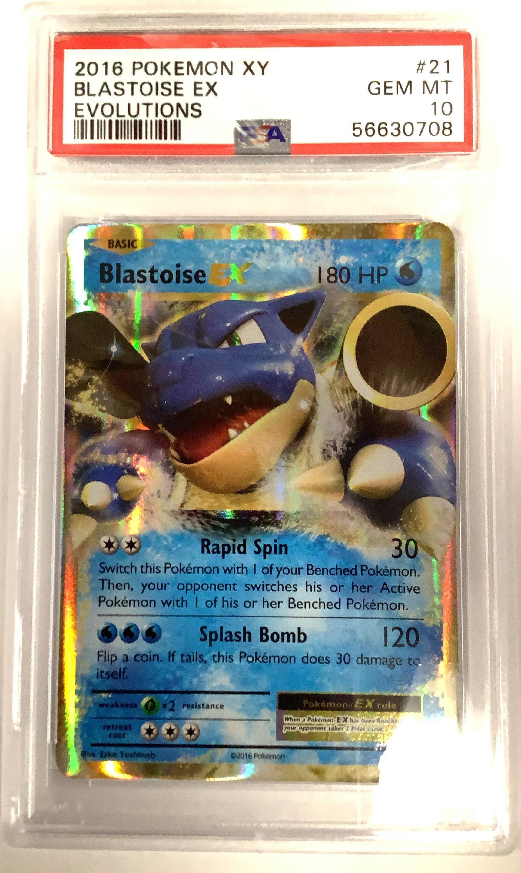 2016 Pokemon Xy Evolutions 21 Blastoise Ex PSA 10 | GameStop