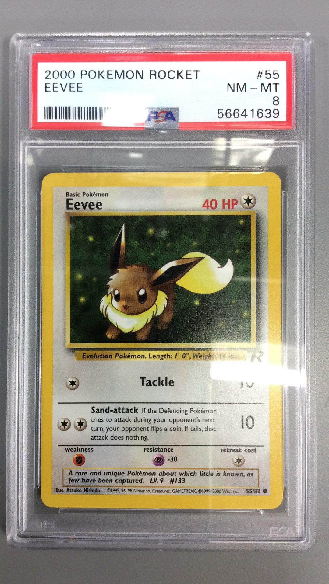 2000 Pokemon Rocket 55 Eevee PSA 8 | GameStop