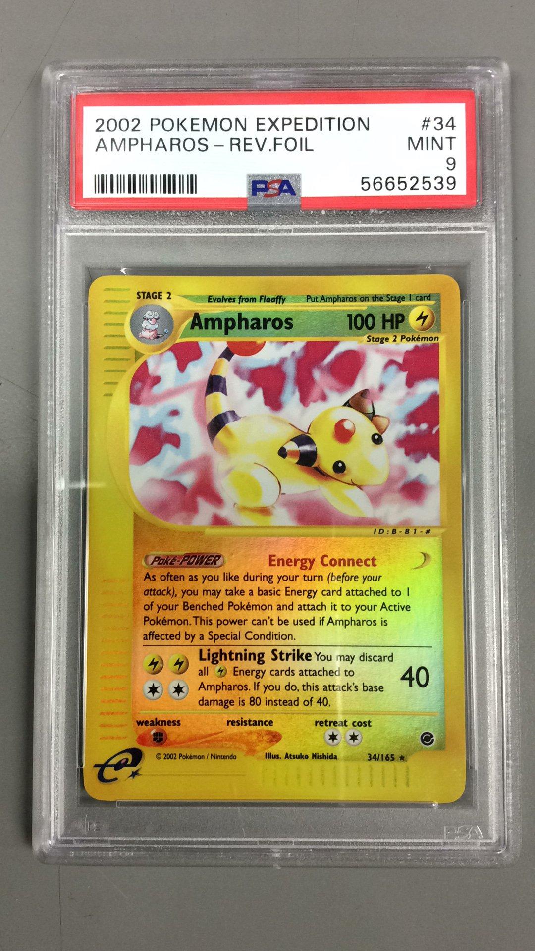 2002 Pokemon Expedition 34 Ampharos PSA 9 | GameStop