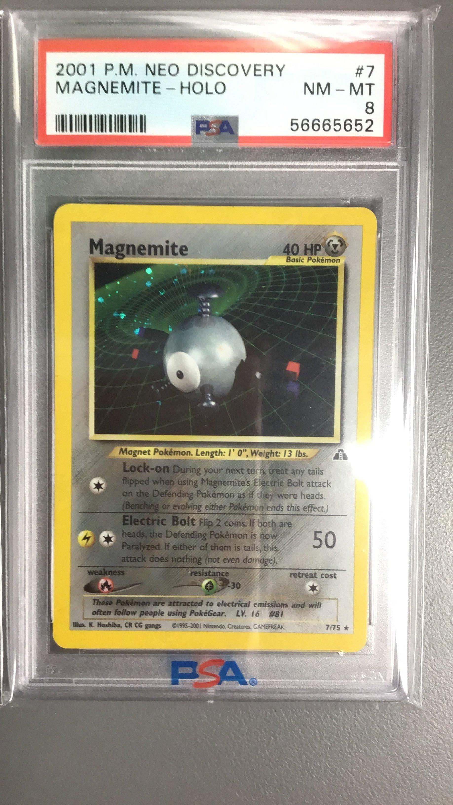 2001 Pokemon Neo Discovery 7 Magnemite-holo PSA 8 | GameStop